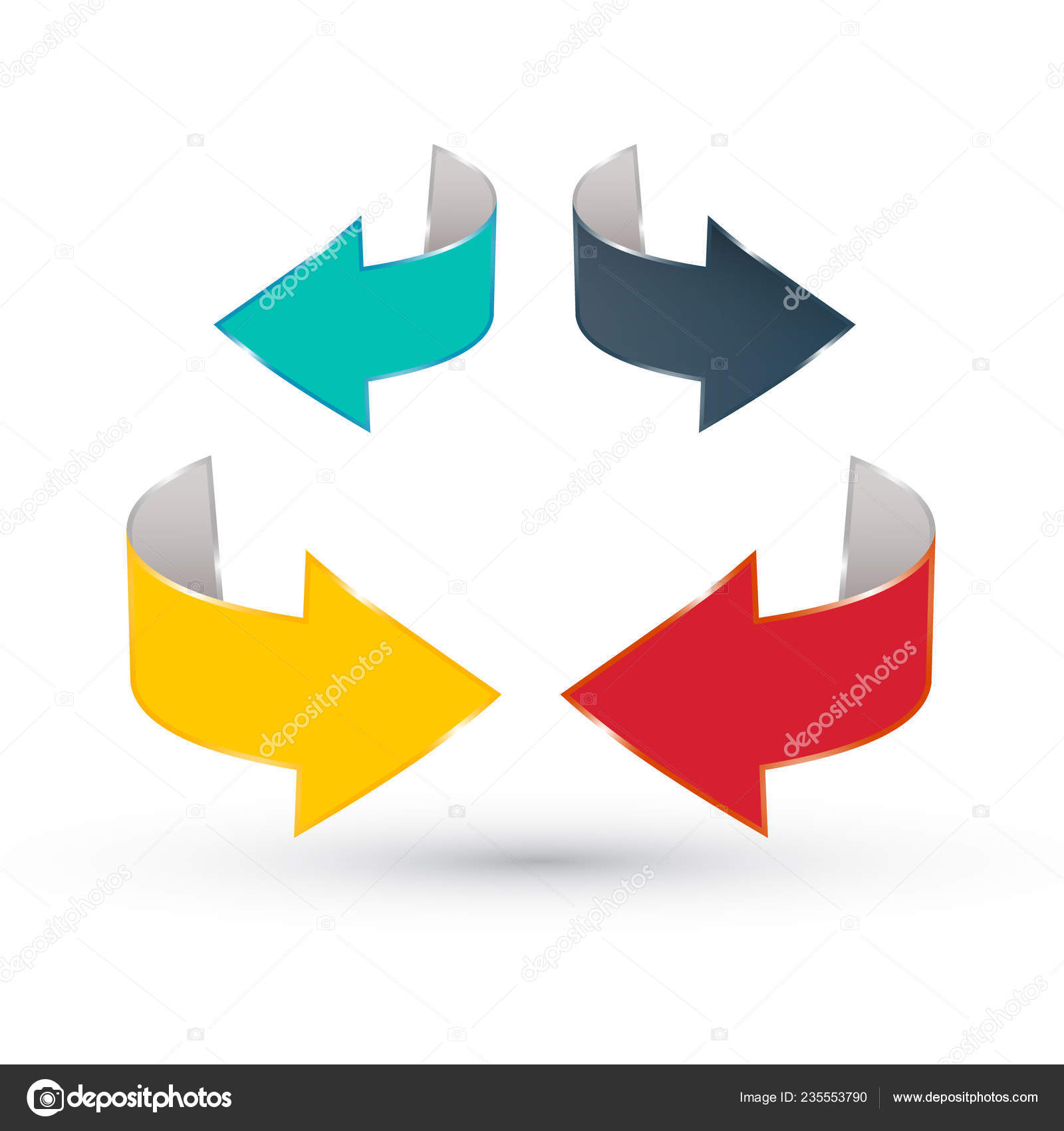 Arrows Vector Arrow Symbol Set Stock Vector by ©mejn 235553790