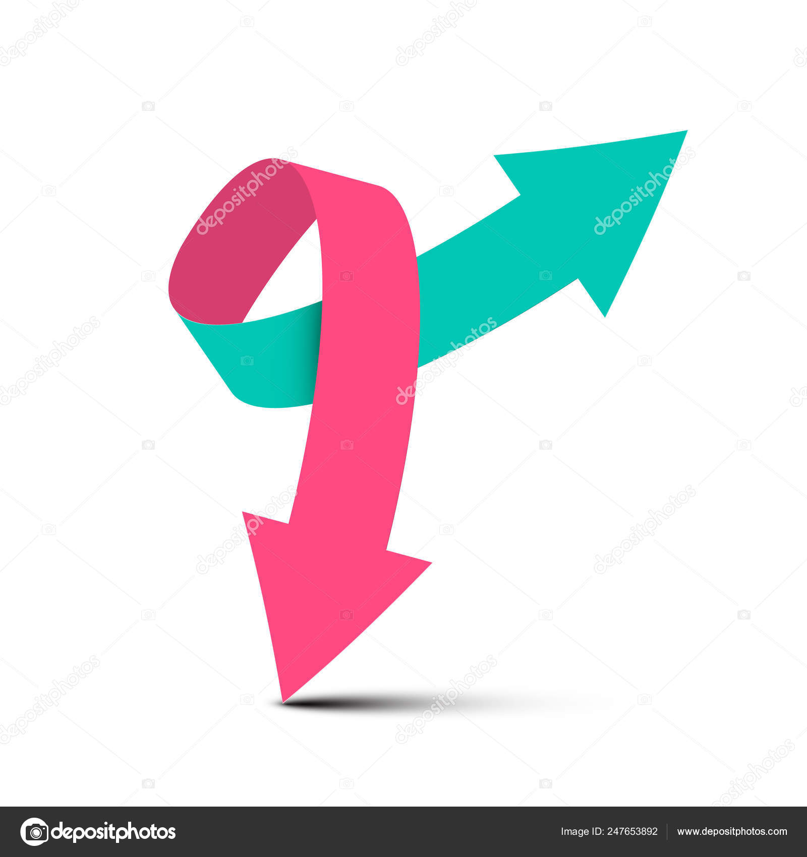 Up and Down Arrows. Vetor Double Arrow Symbol. Stock Vector by ©mejn ...