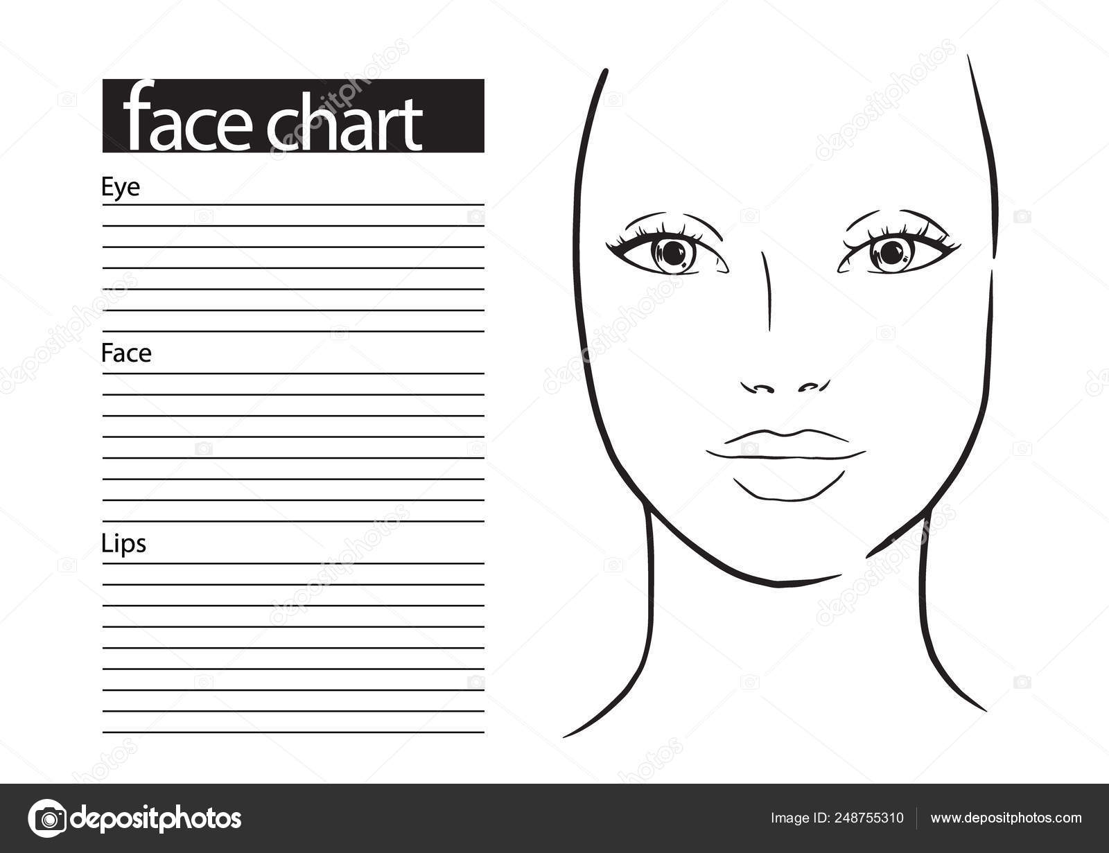 Pdf Makeup Face Chart - Infoupdate.org