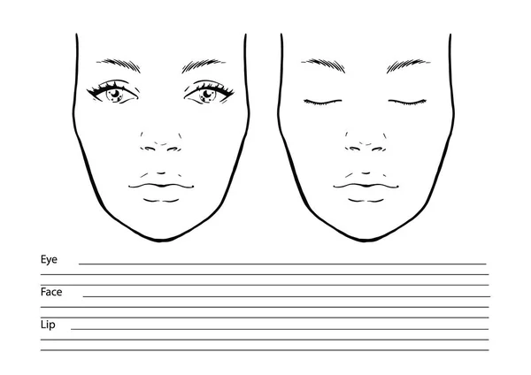 Theatre Makeup Design Template | Saubhaya Makeup