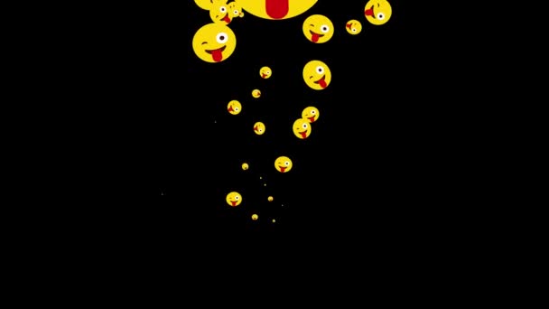 Simple outline of a cube of four points is rotates on black background ...