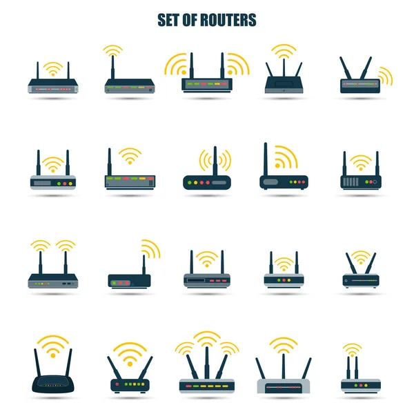 Una infografía del router imágenes de stock de arte vectorial ...