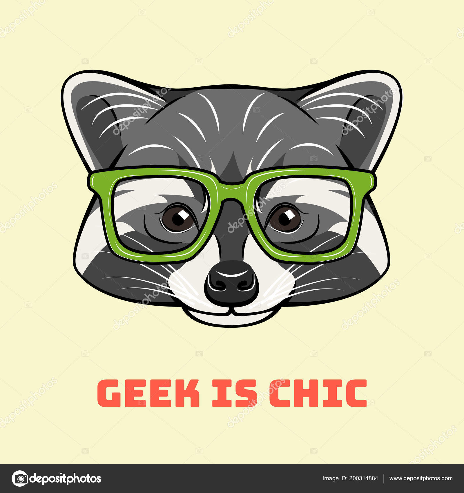 Cute Nerdy Animals Cartoon