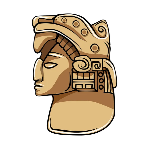 Aztec statue head. Stock Vector Image by ©lh #248963556