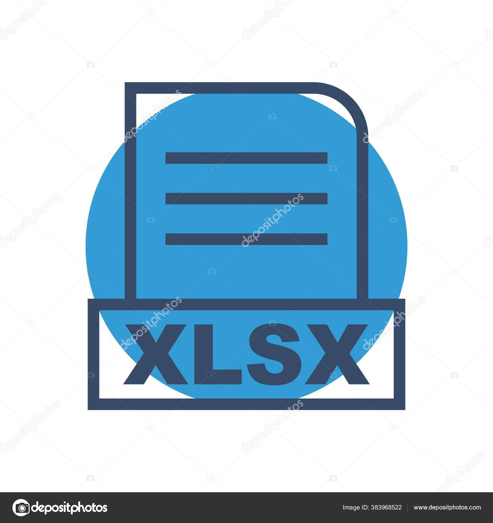 Xlsx File Isolated Abstract Background — Stock Photo © Vectorvalley ...