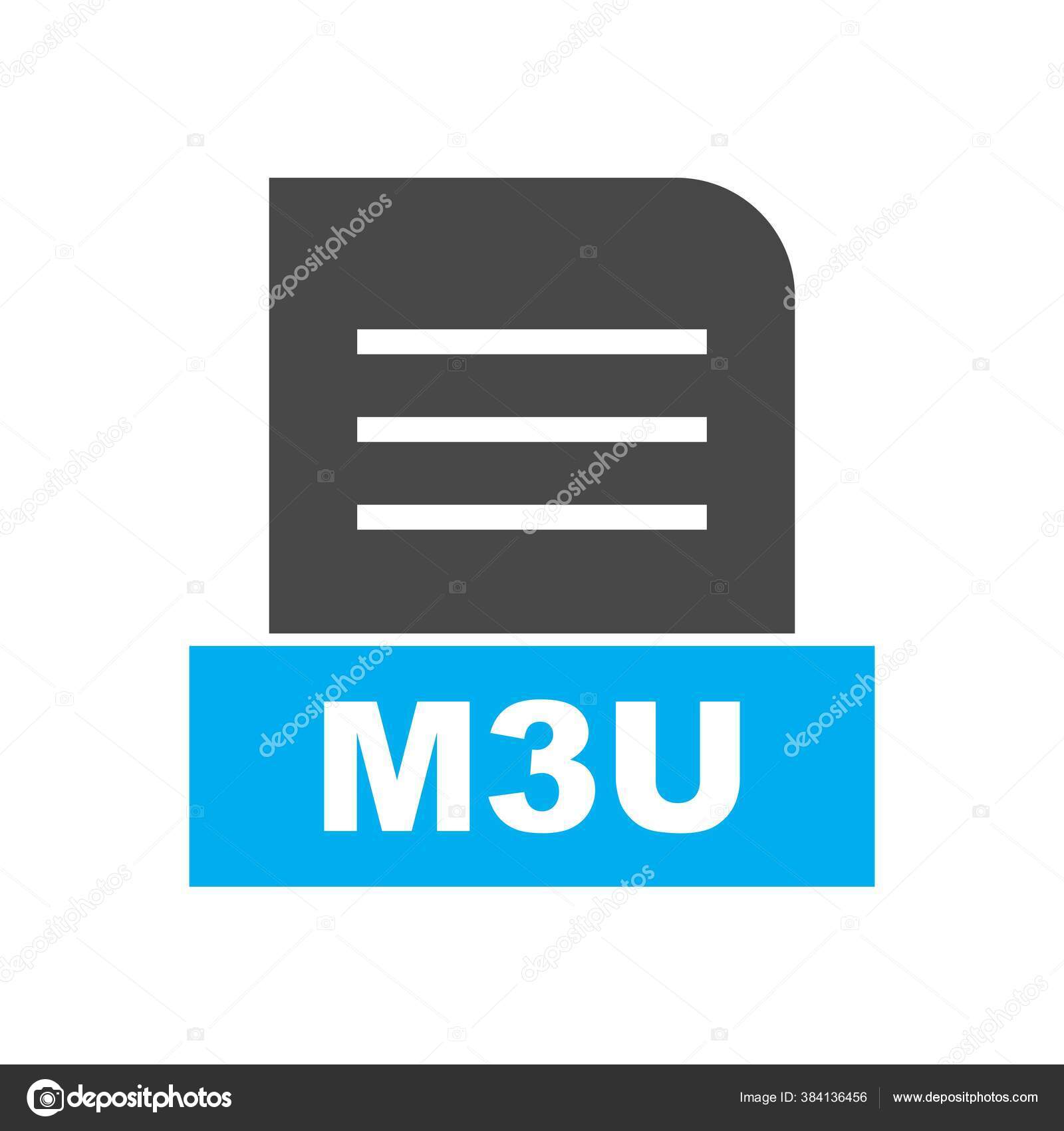 M3U File Isolated Abstract Background — Stock Photo © Vectorvalley ...
