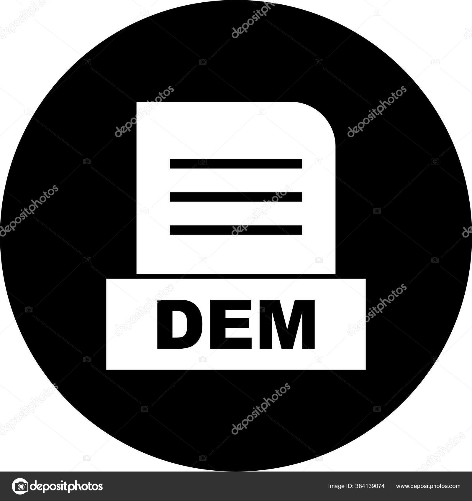 Dem File Isolated Abstract Background — Stock Photo © Vectorvalley ...