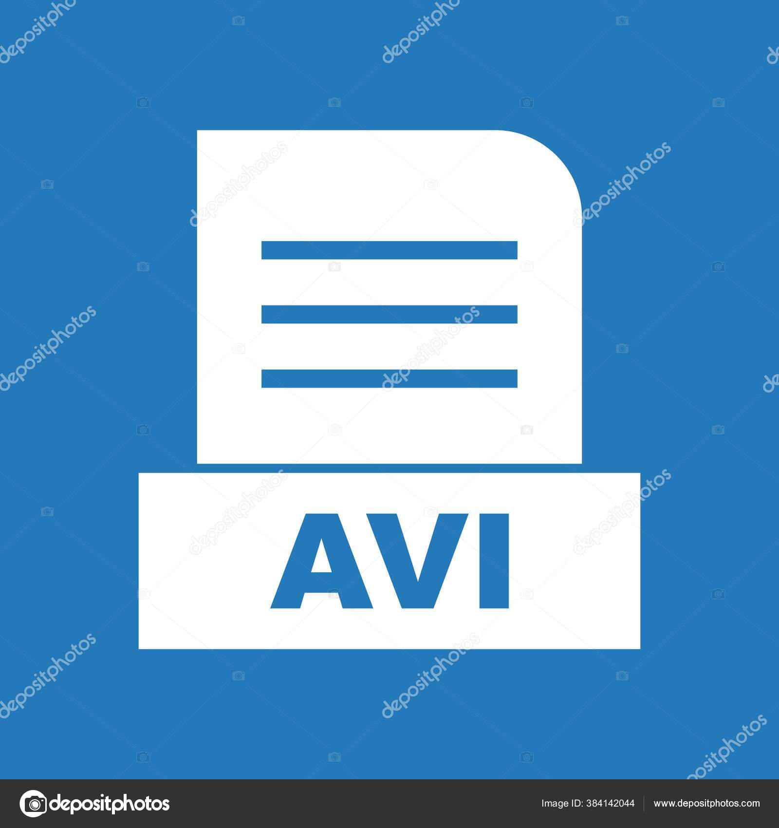 Avi File Isolated Abstract Background — Stock Photo © Vectorvalley ...