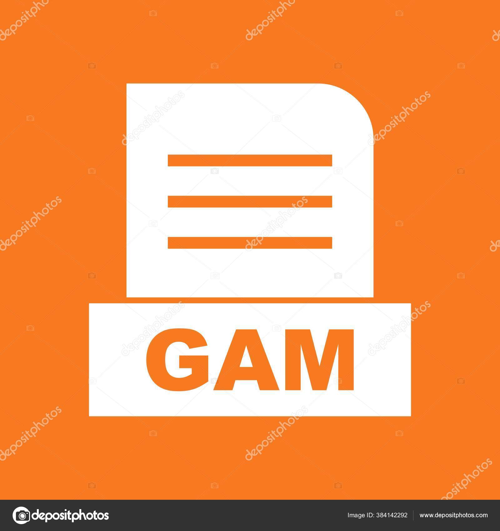 Gam File Isolated Abstract Background — Stock Photo © Vectorvalley ...