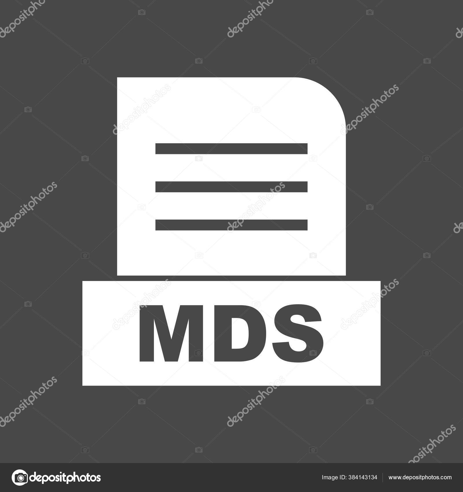 Mds File Isolated Abstract Background — Stock Photo © Vectorvalley ...