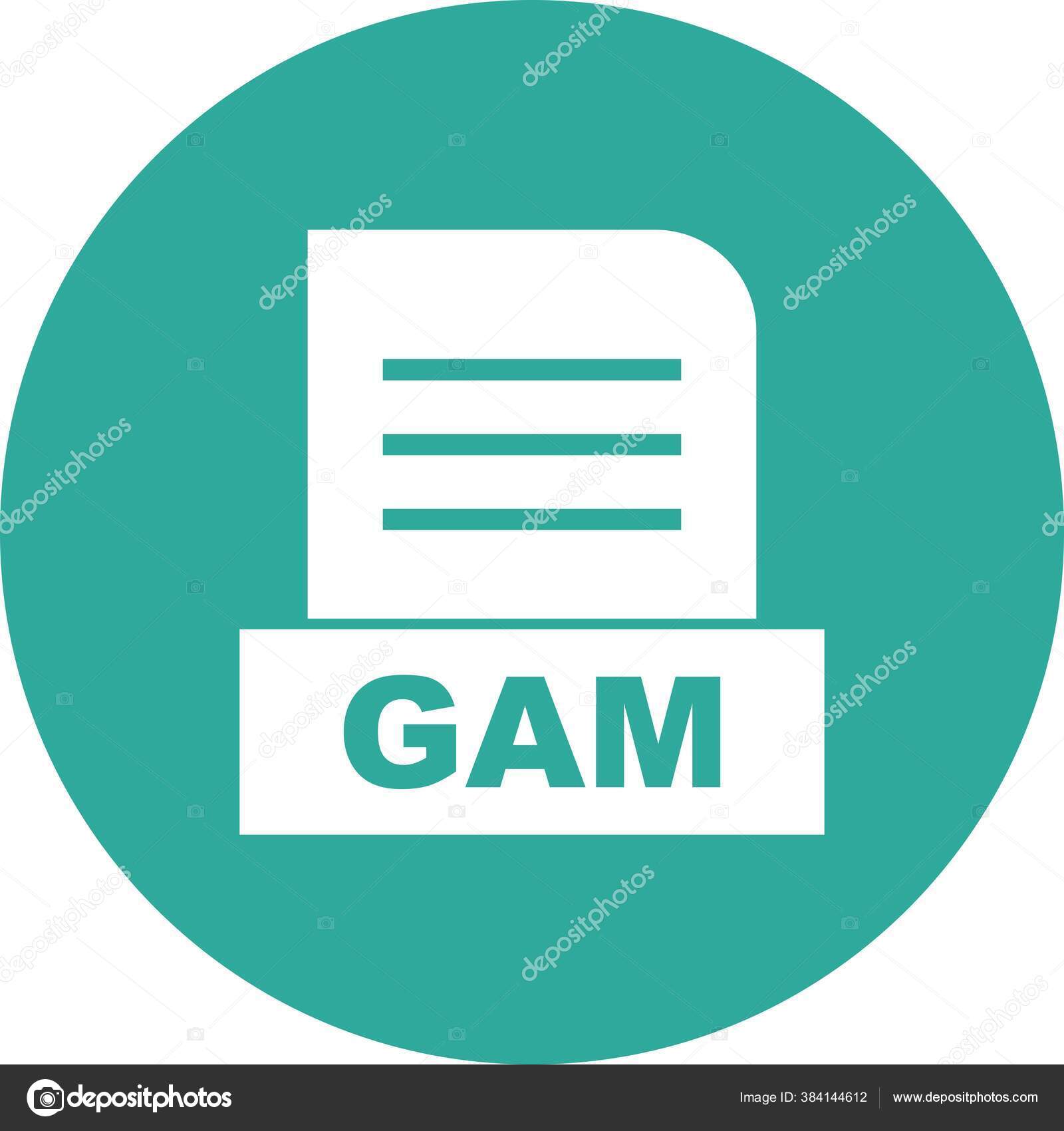 Gam File Isolated Abstract Background — Stock Photo © Vectorvalley ...