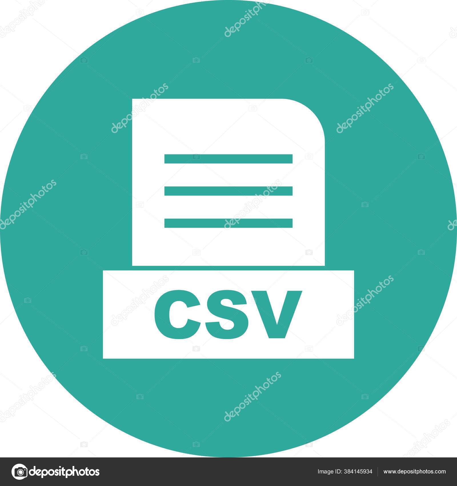 Csv File Isolated Abstract Background — Stock Photo © Vectorvalley ...