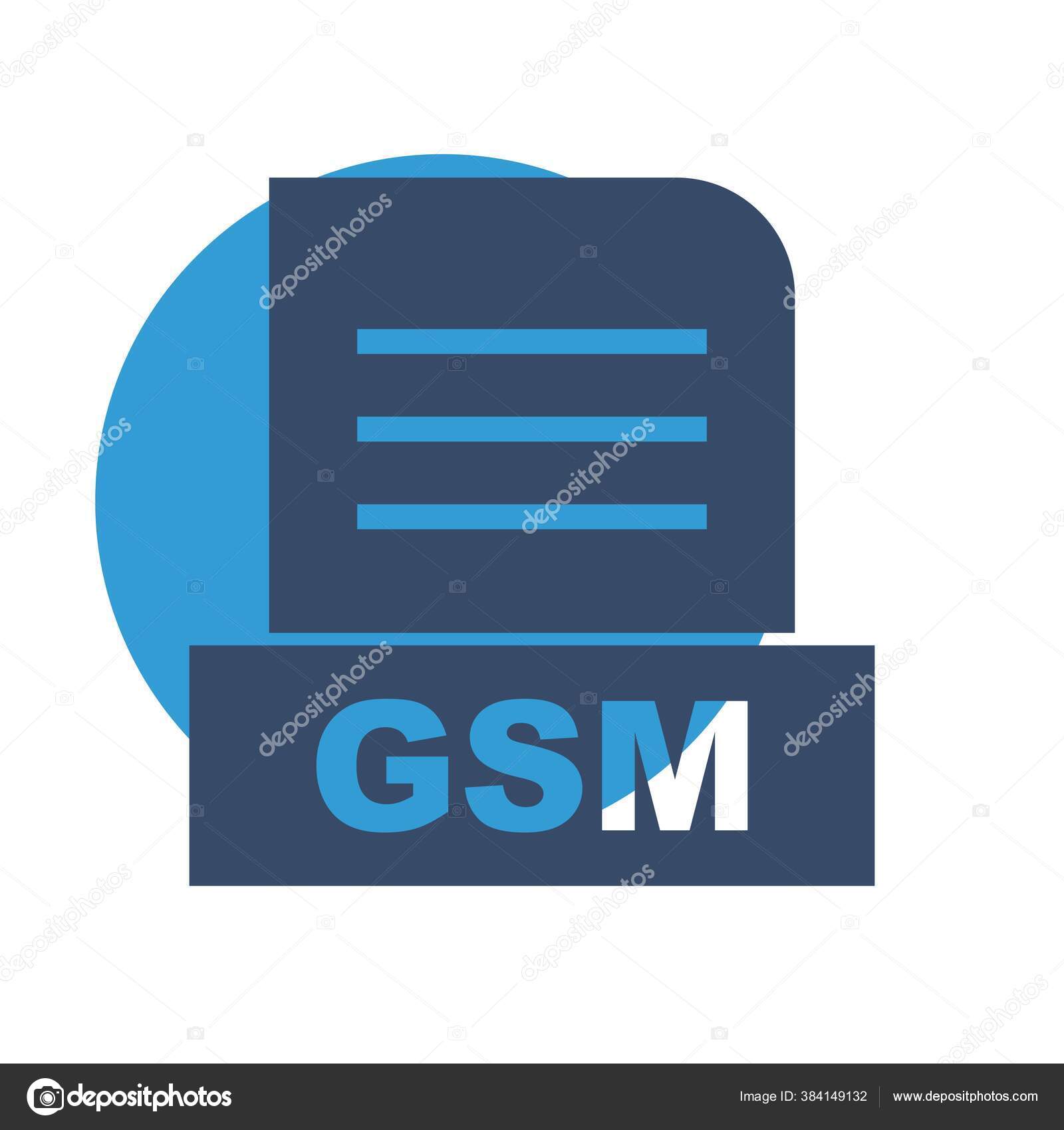 Gsm File Isolated Abstract Background — Stock Photo © Vectorvalley ...