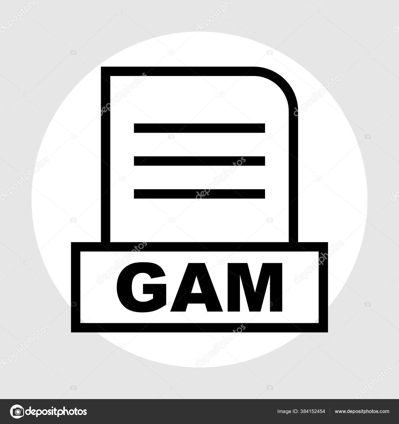 Gam File Isolated Abstract Background — Stock Photo © Vectorvalley ...
