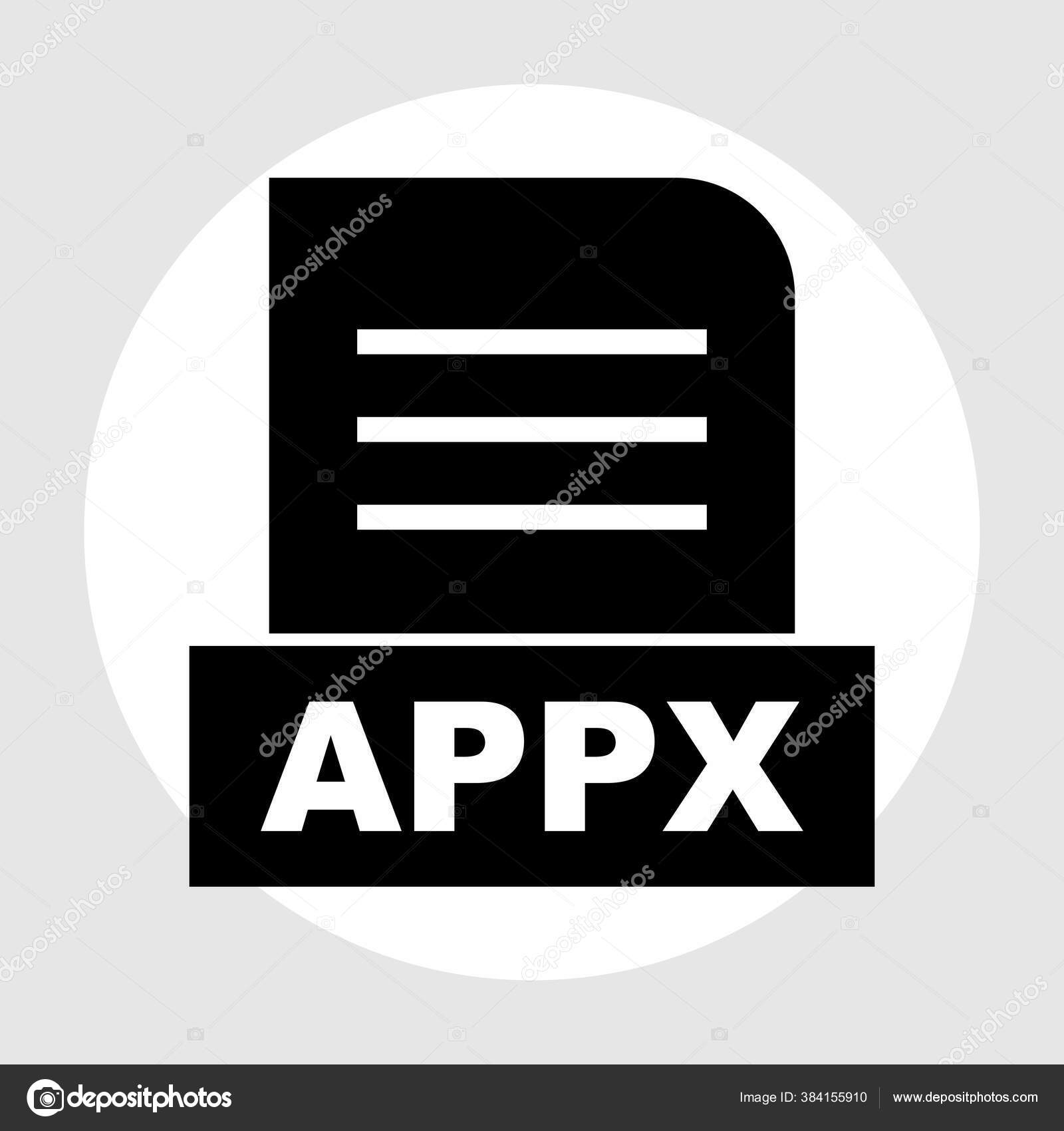 Appx File Isolated Abstract Background — Stock Photo © Vectorvalley ...