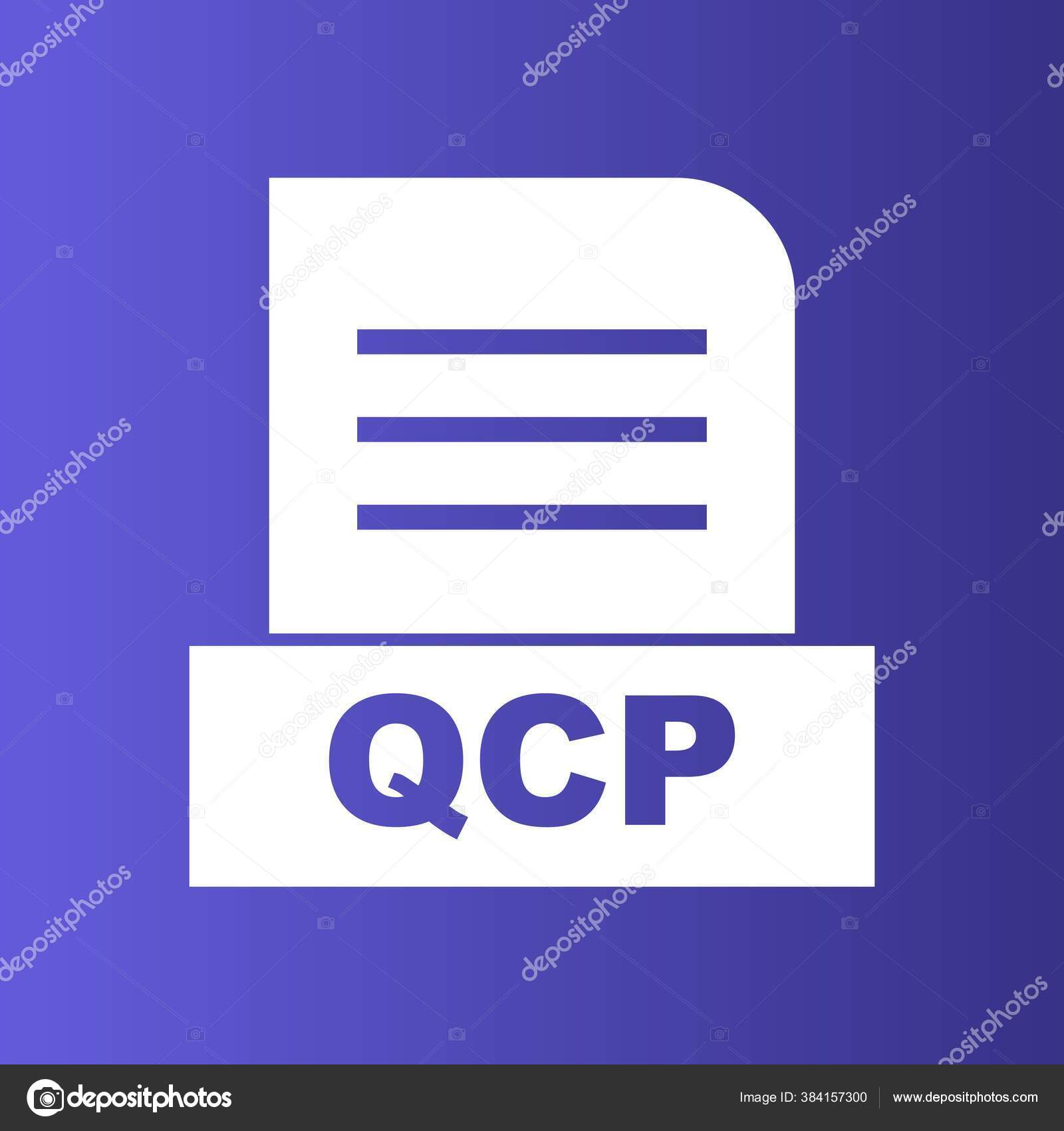Qcp File Isolated Abstract Background — Stock Photo © Vectorvalley ...