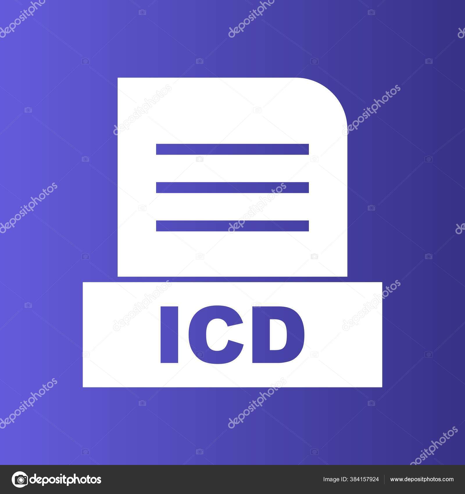 Icd File Isolated Abstract Background — Stock Photo © Vectorvalley ...