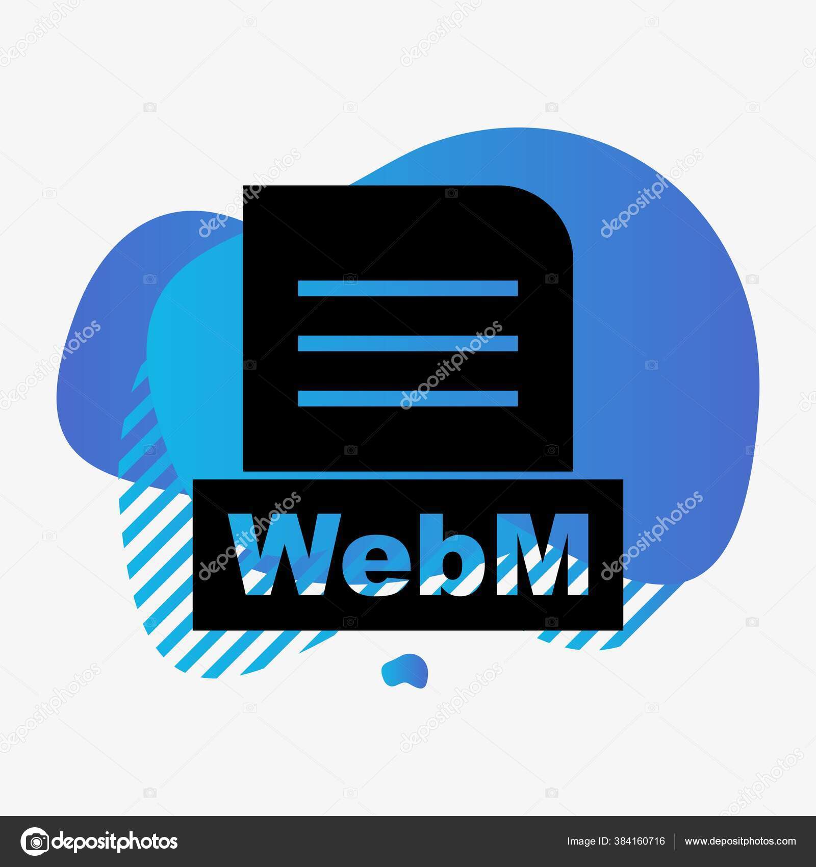 Webm File Isolated Abstract Background — Stock Photo © Vectorvalley ...