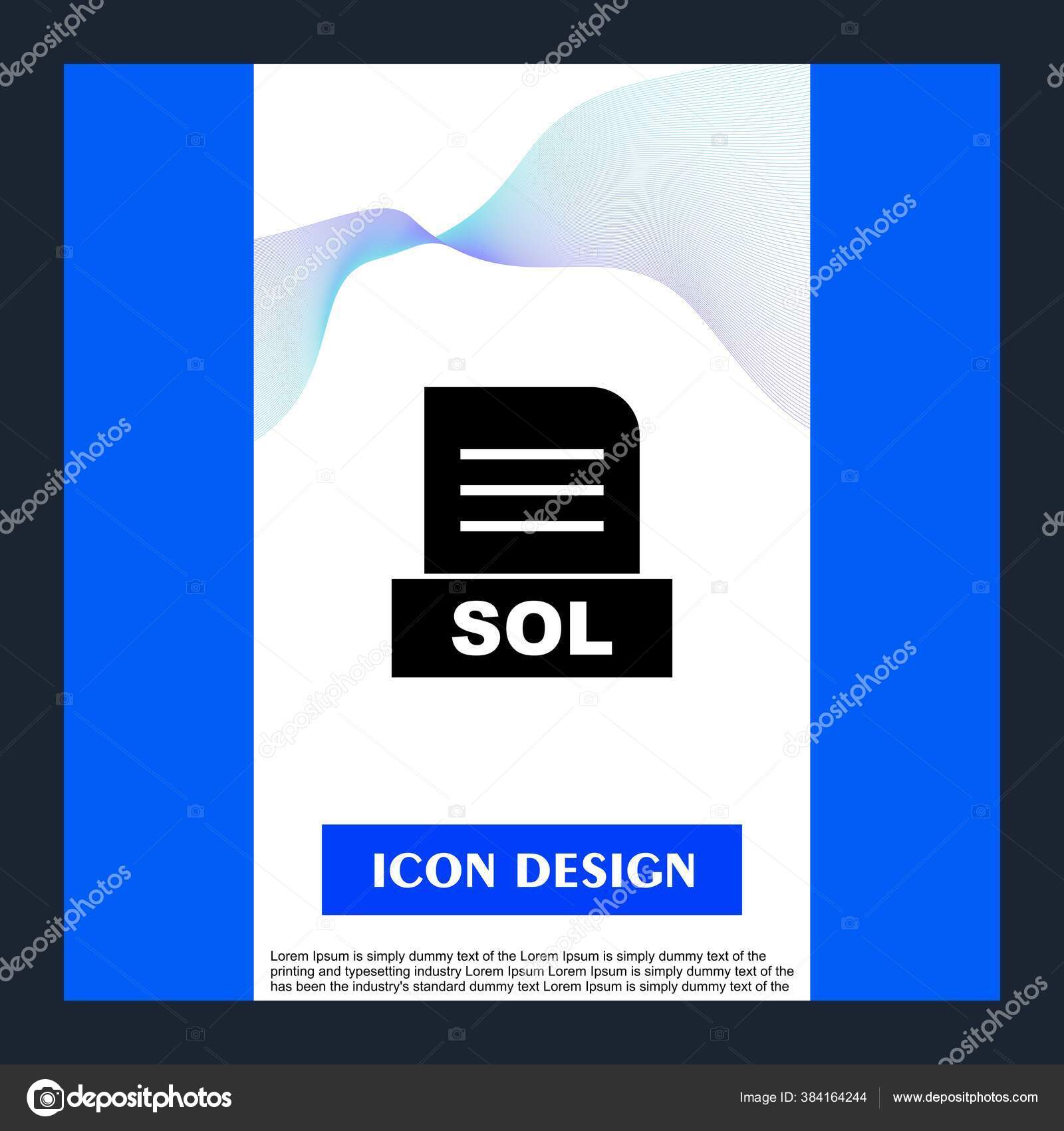 Sol File Isolated Abstract Background — Stock Photo © Vectorvalley ...