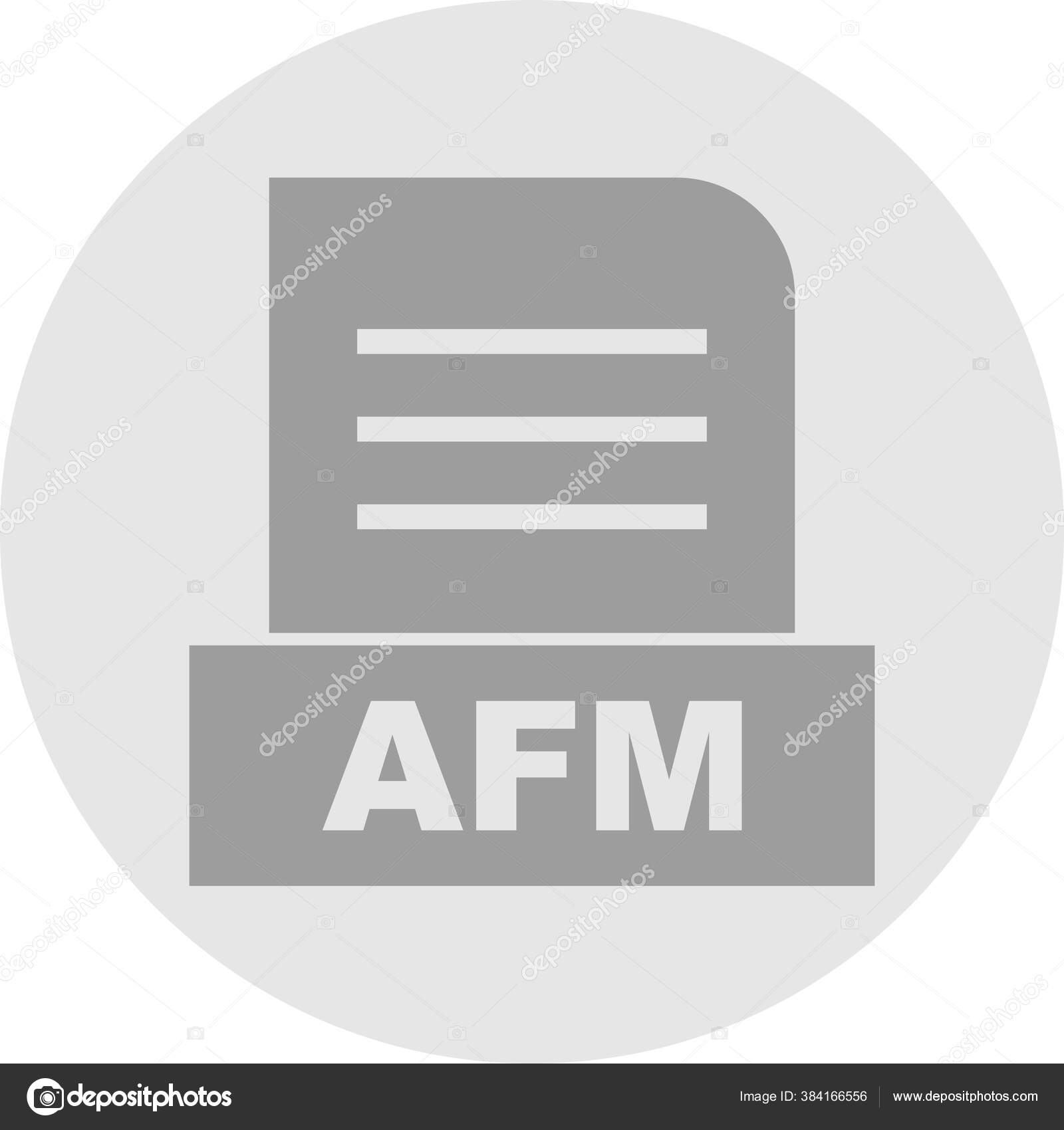 Afm File Isolated Abstract Background — Stock Photo © Vectorvalley ...