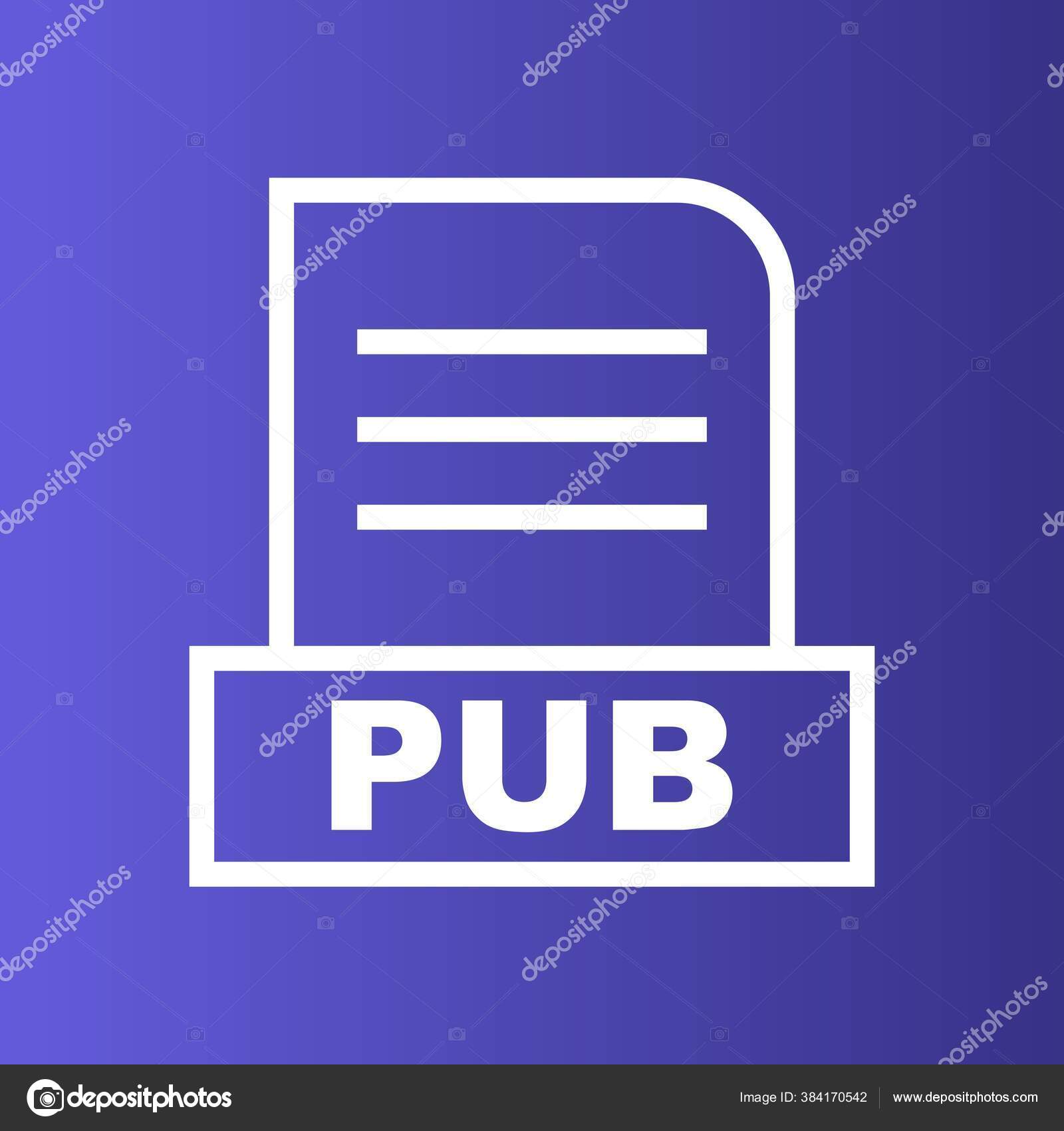 Pub File Isolated Abstract Background — Stock Photo © Vectorvalley ...