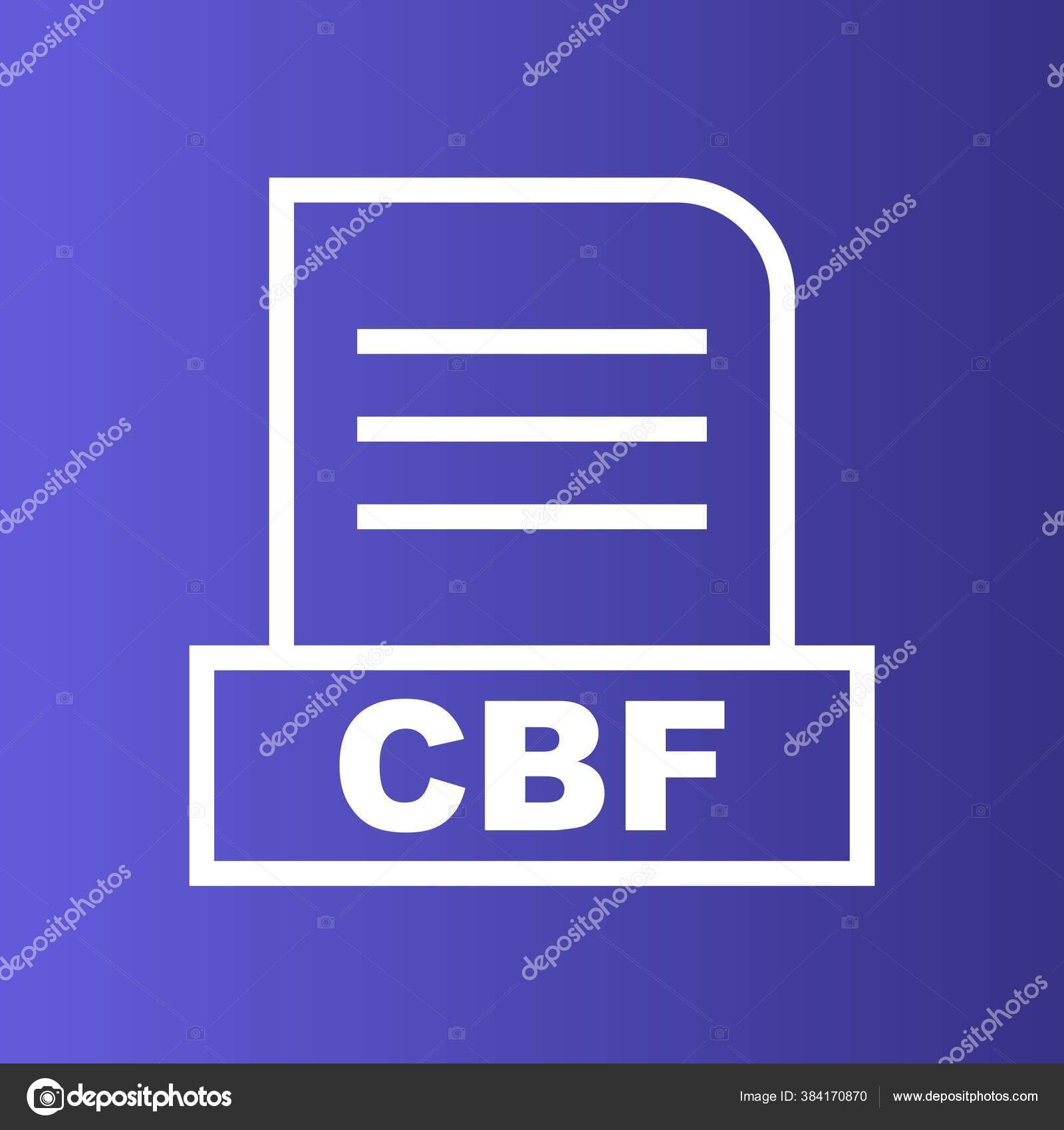 Cbf File Isolated Abstract Background — Stock Photo © Vectorvalley ...