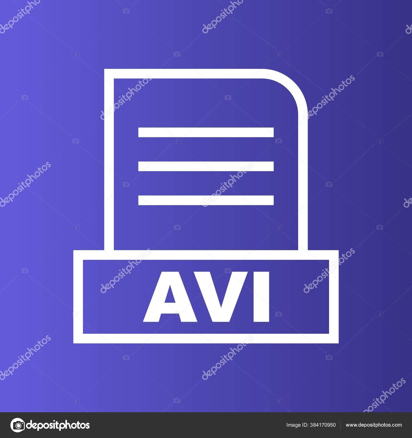 Avi File Isolated Abstract Background — Stock Photo © Vectorvalley ...
