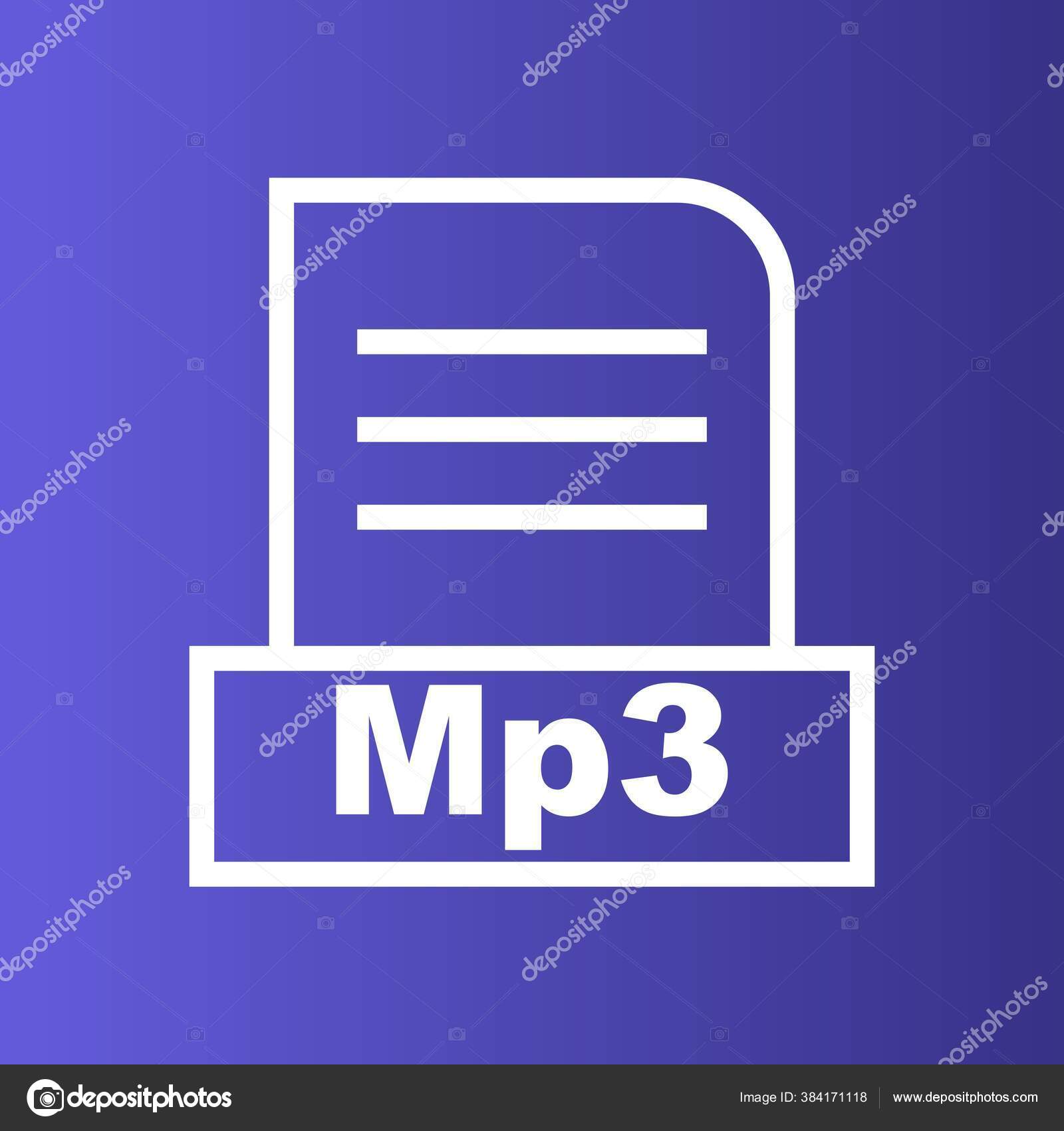 Mp3 File Isolated Abstract Background — Stock Photo © Vectorvalley ...