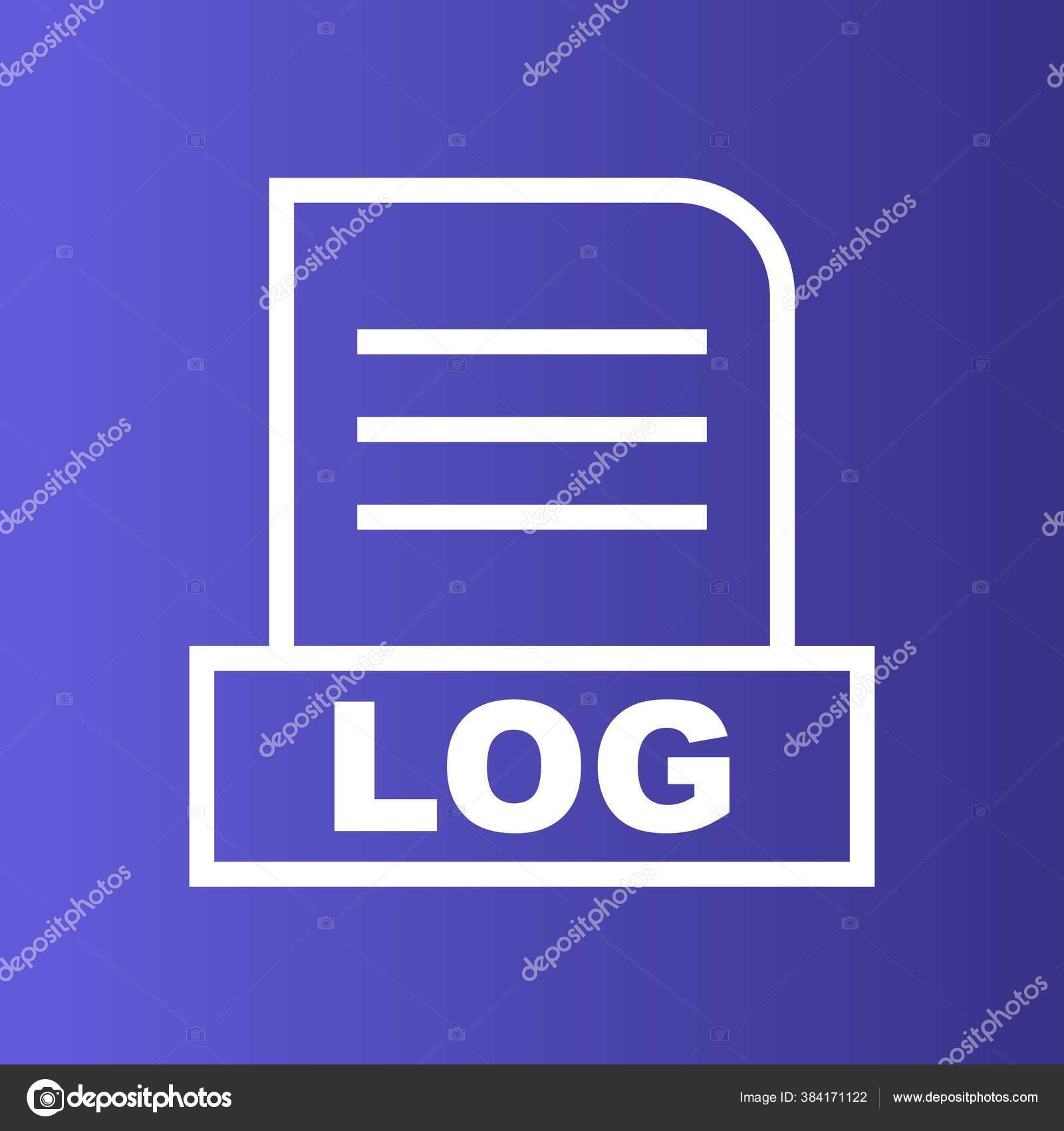 Archivo Log Aislado Fondo Abstracto — Foto de stock © Vectorvalley ...