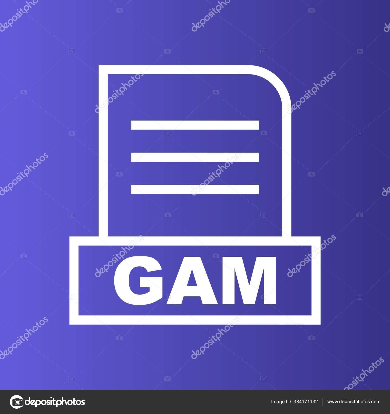 Gam File Isolated Abstract Background — Stock Photo © Vectorvalley ...