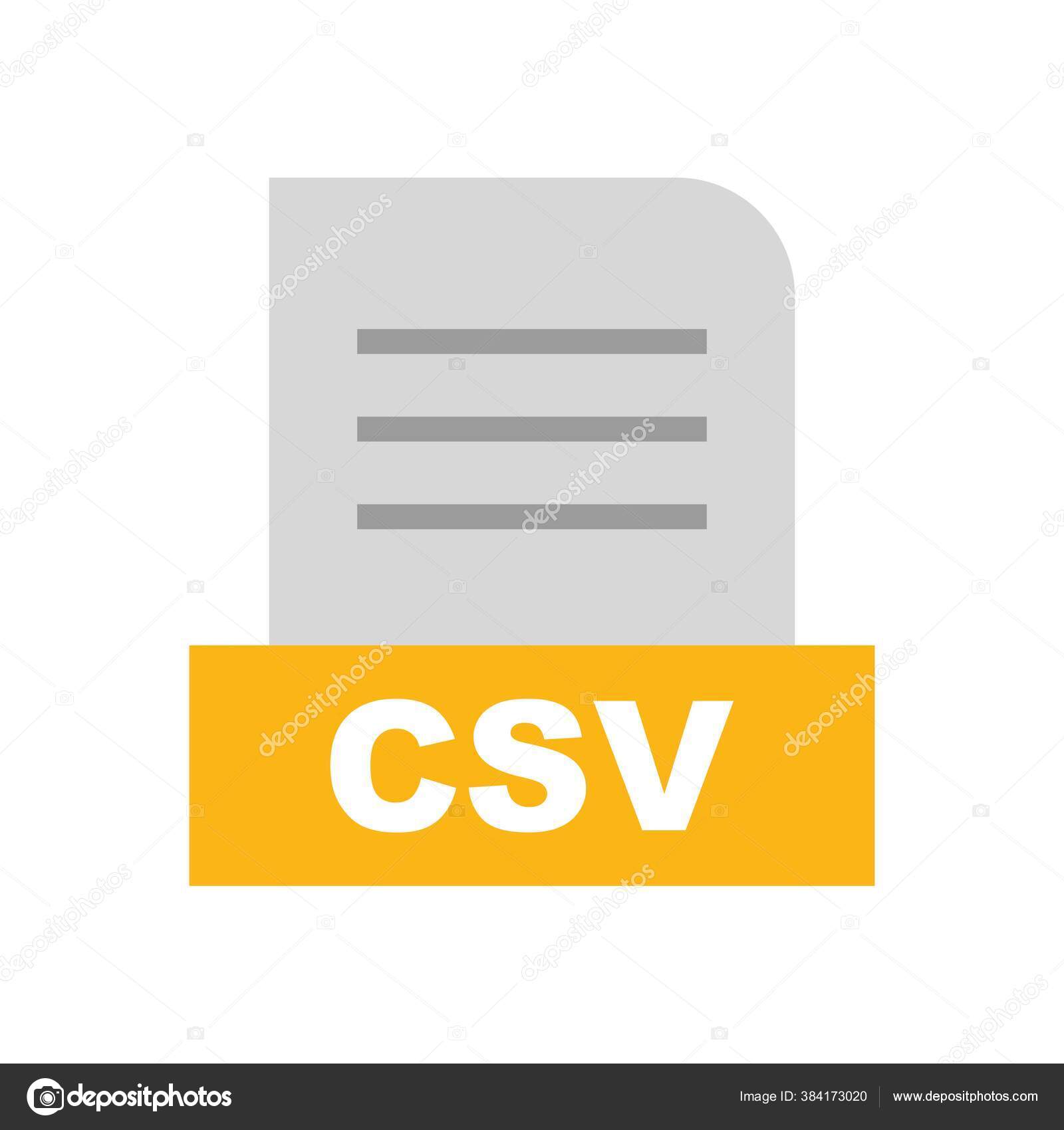 Csv File Isolated Abstract Background — Stock Photo © Vectorvalley ...