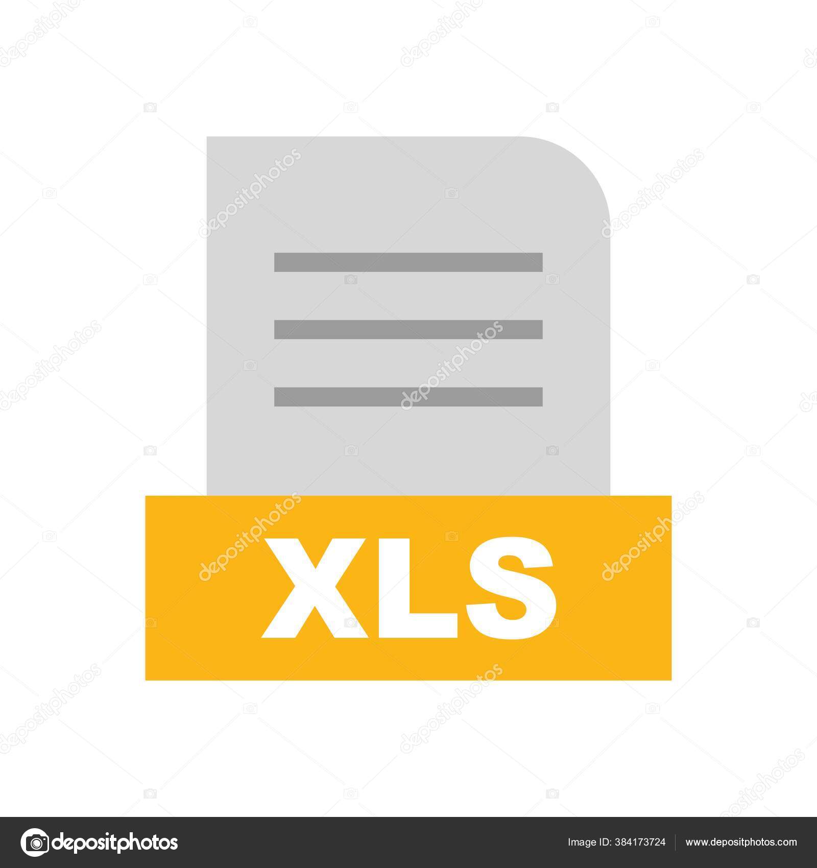Xls File Isolated Abstract Background — Stock Photo © Vectorvalley ...
