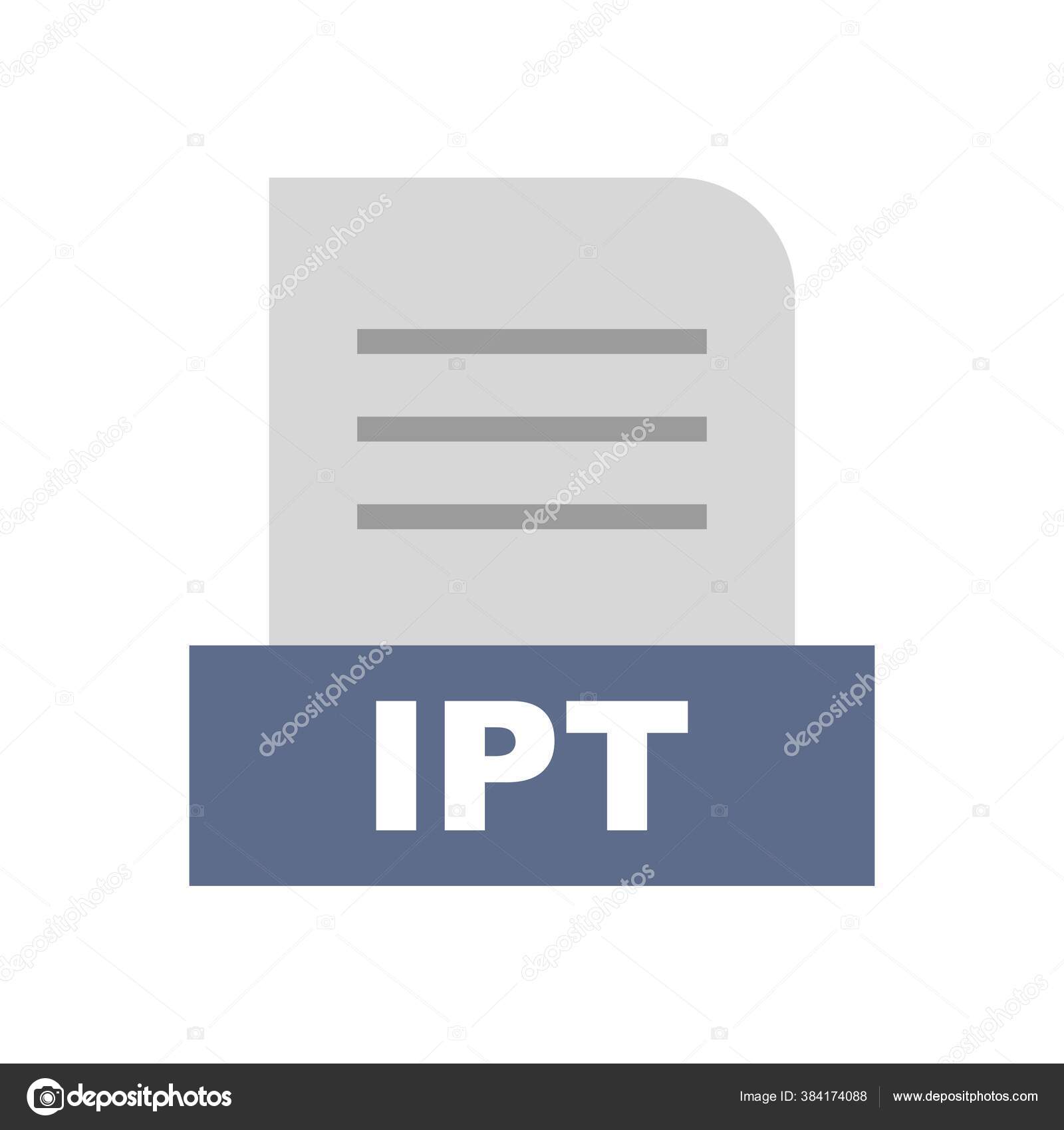 Ipt File Isolated Abstract Background — Stock Photo © Vectorvalley ...