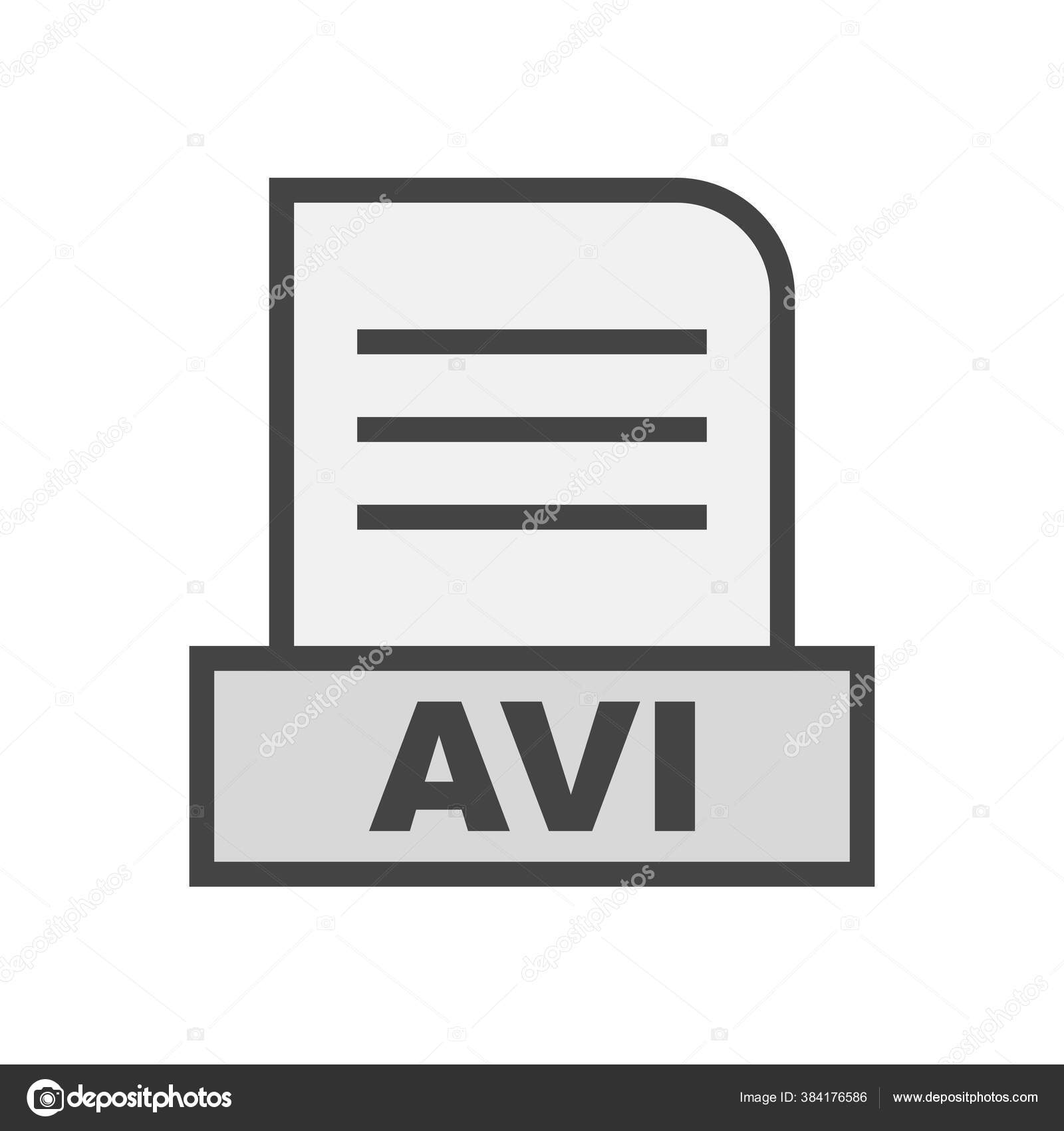 Avi File Isolated Abstract Background — Stock Photo © Vectorvalley ...