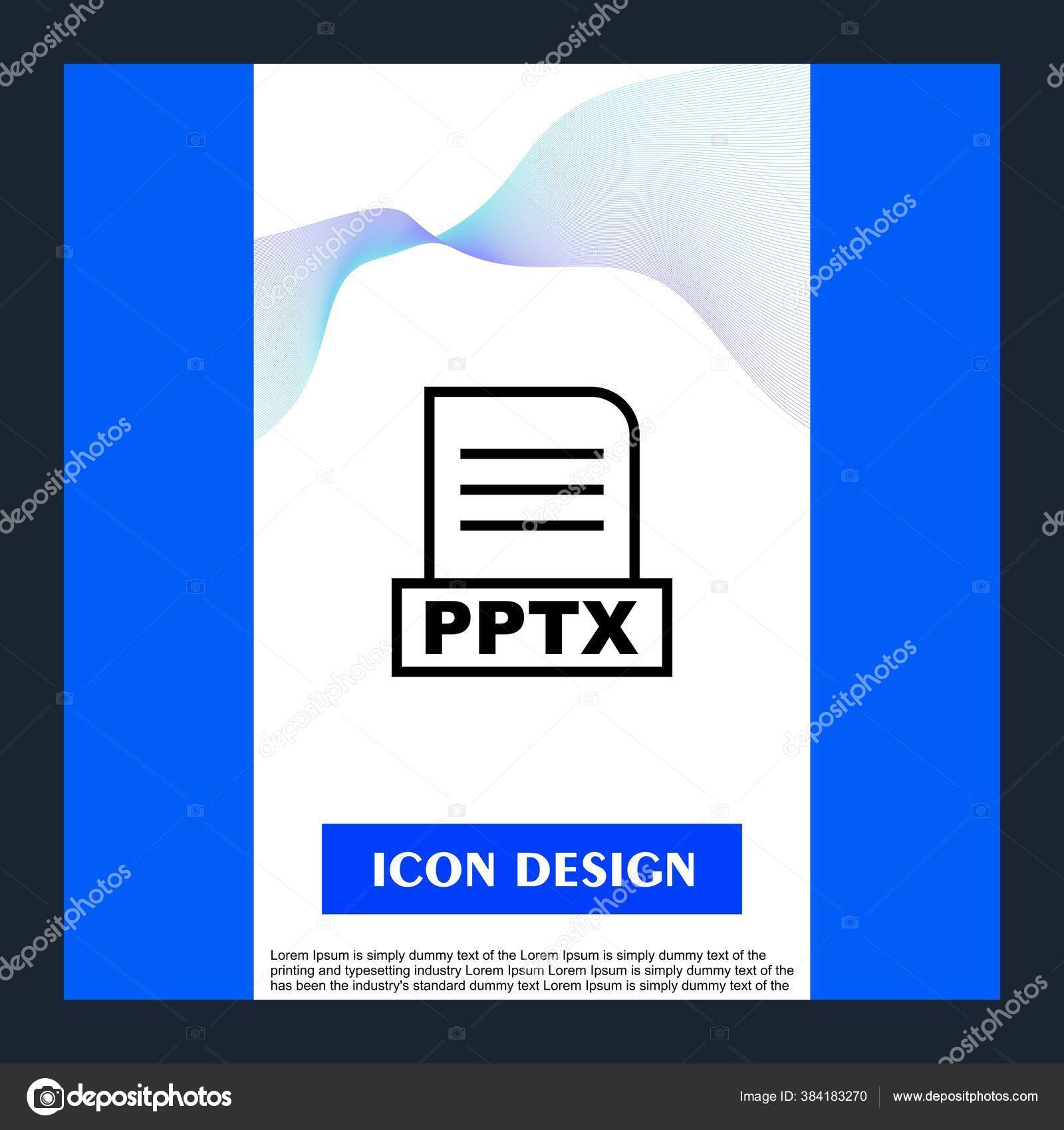 Pptx File Isolated Abstract Background — Stock Photo © Vectorvalley ...