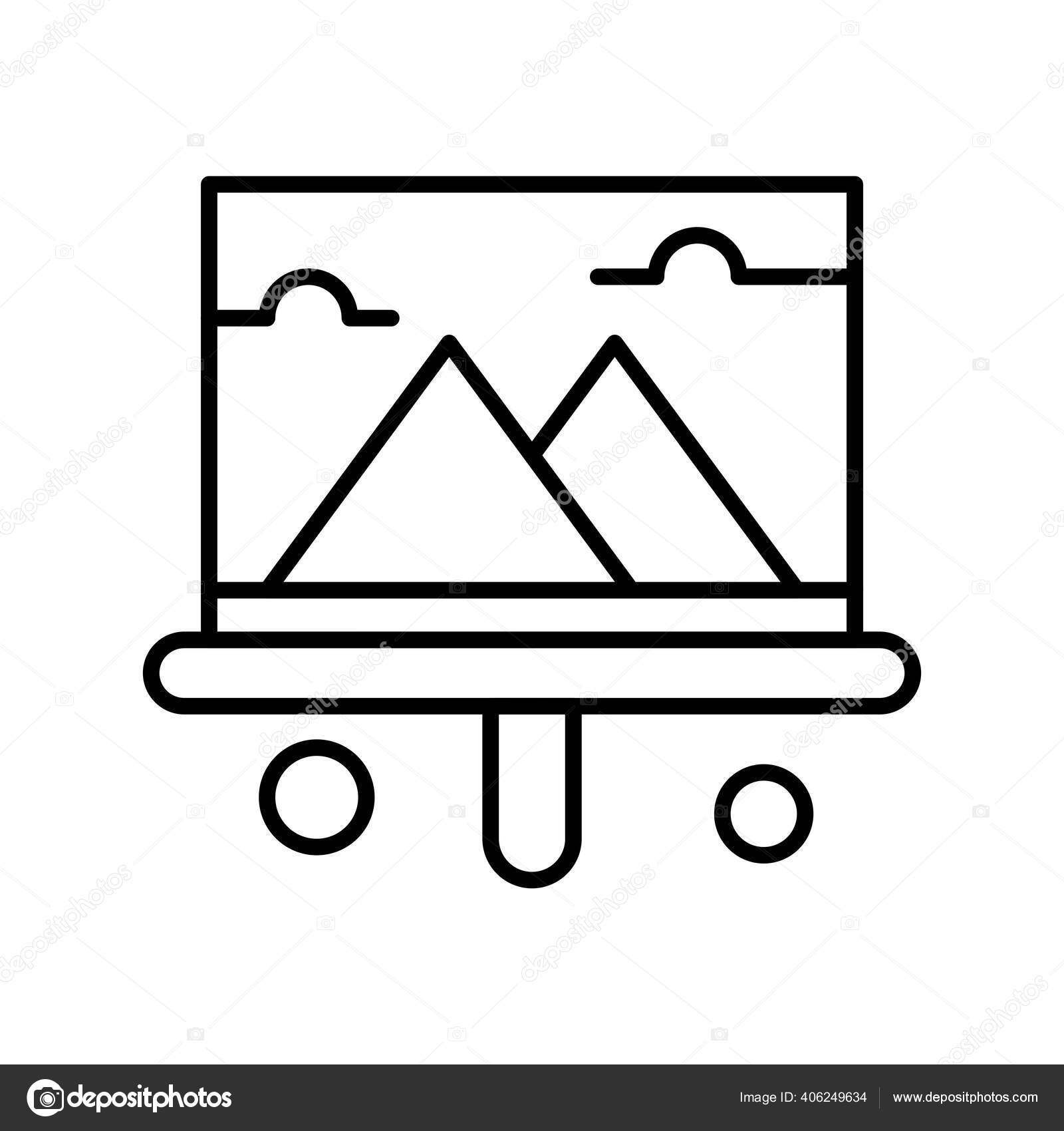 Outline Vector Illustration Icon Stock Vector by ©Vectorvalley 406249634