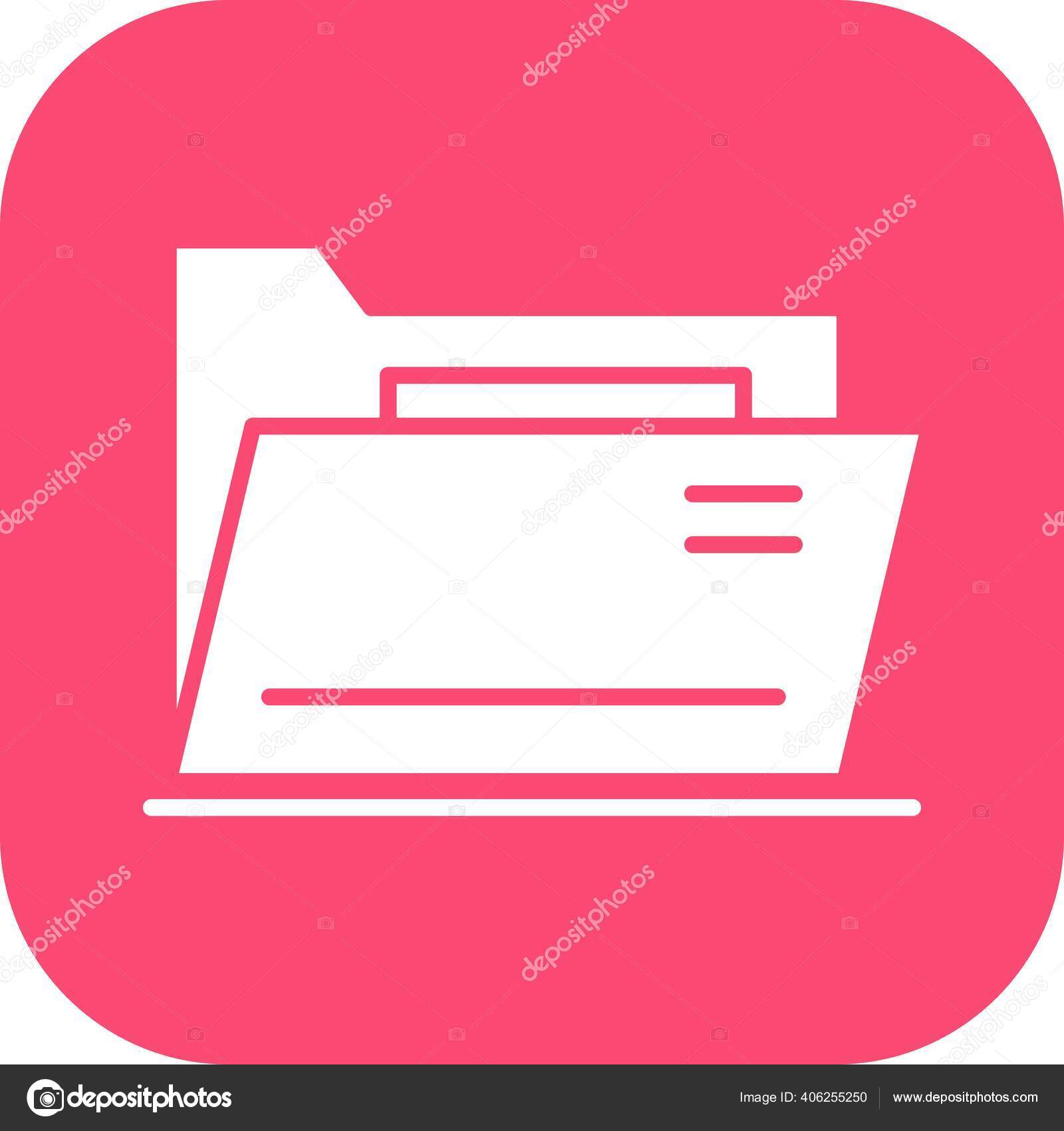 Vektor Mappa Ikon Illusztráció Stock vektor: ©Vectorvalley 406255250