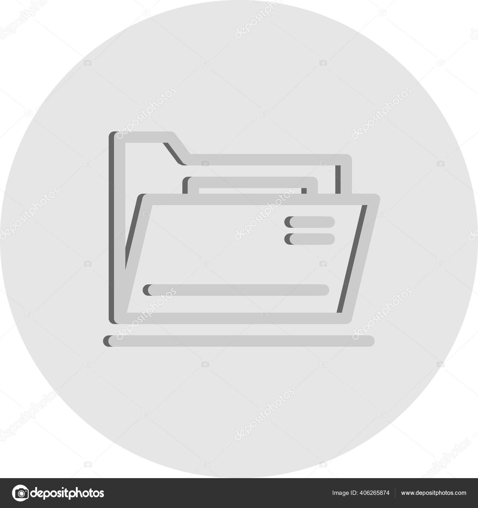 Ilustrace Ikony Vektorové Složky Stock Vektor od ©Vectorvalley 406265874