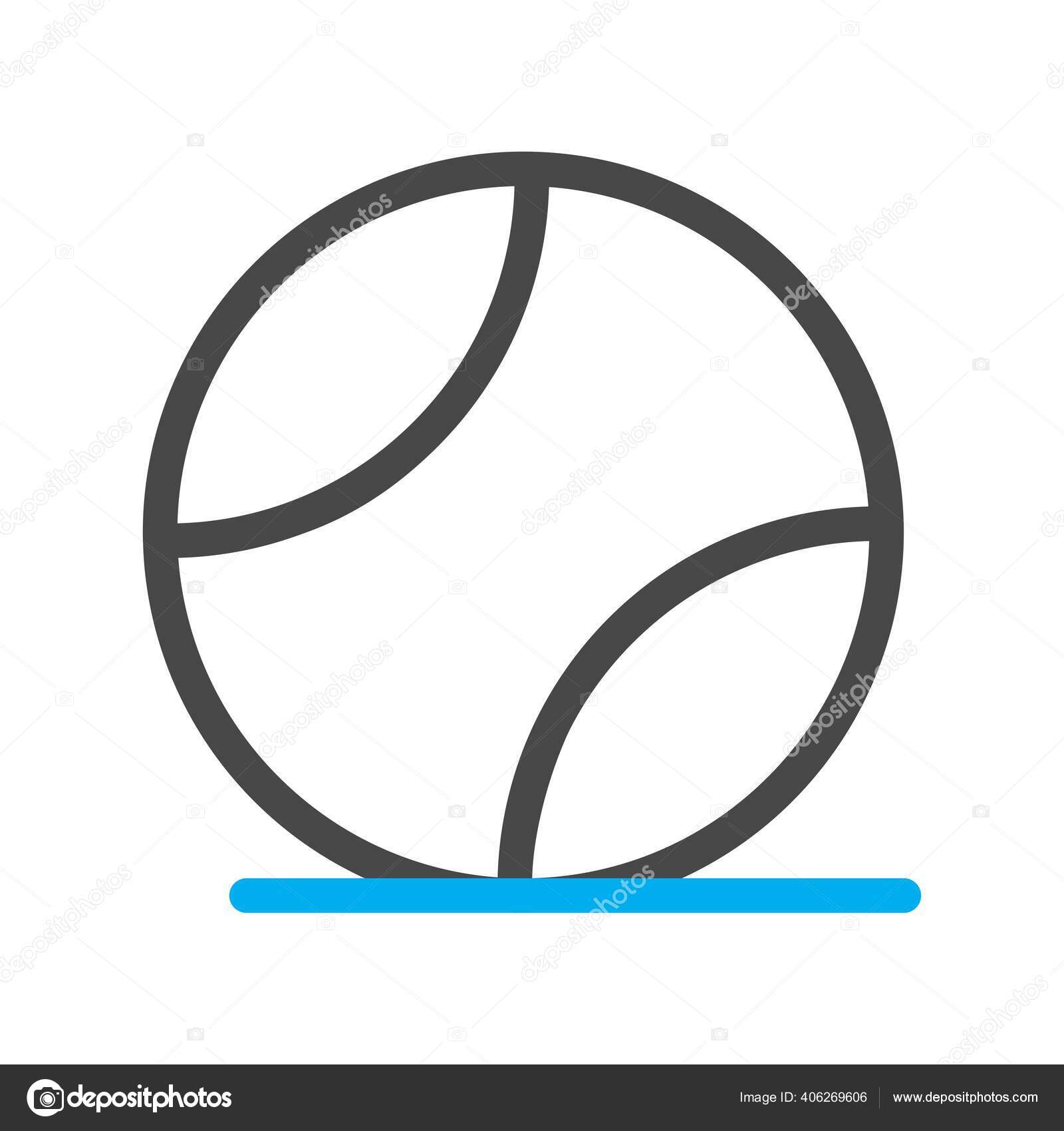 Vector Tennis Ball Icon Stock Vector by ©Vectorvalley 406269606