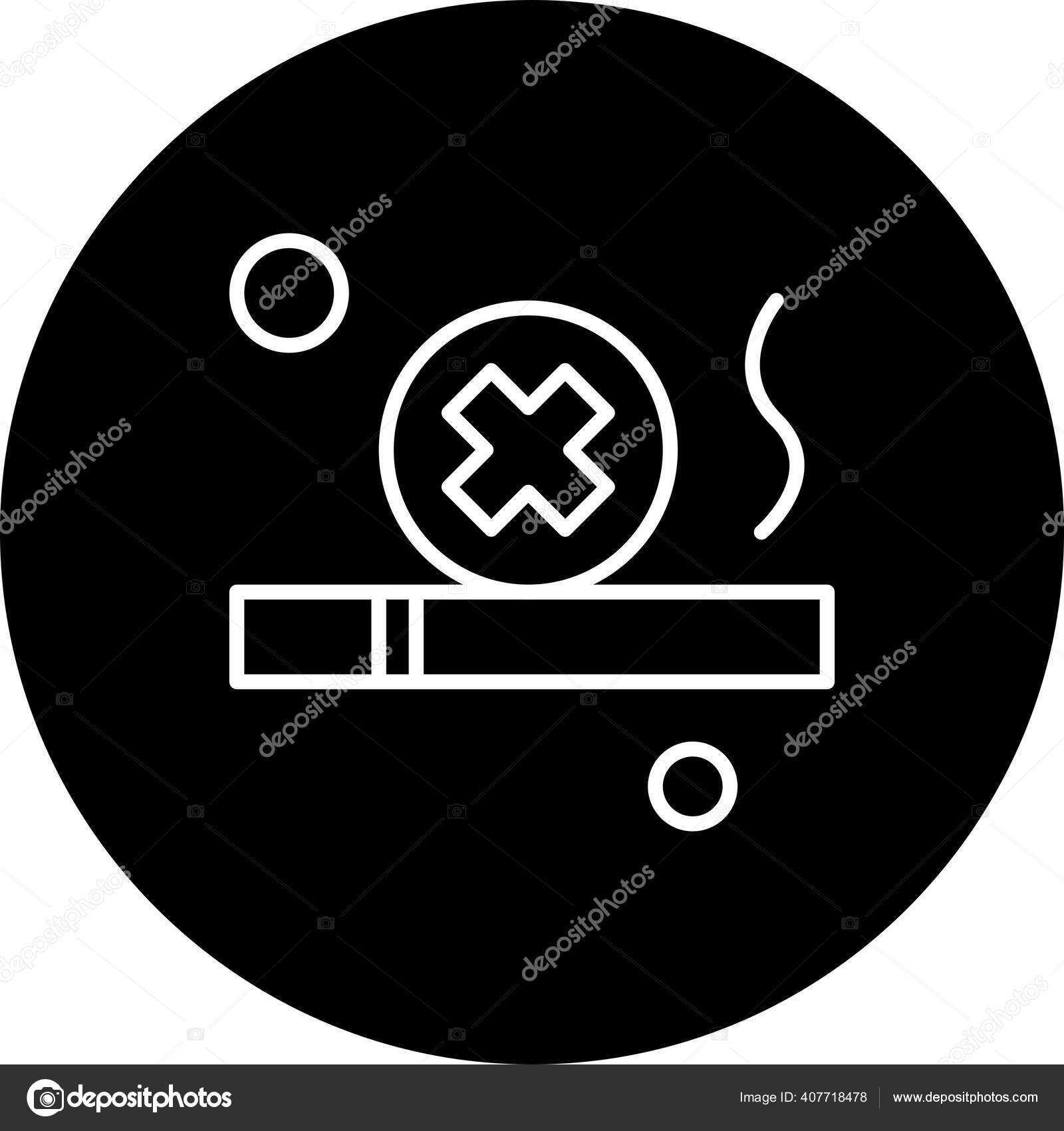 Vector Icono Cigarrillo Ilustración Vector de stock #407718478 de ...