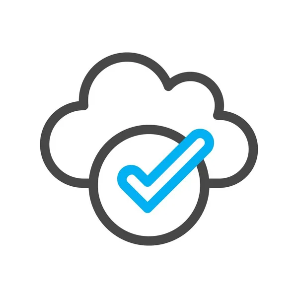 100,000 Cloud checkmark outline icon Vector Images | Depositphotos