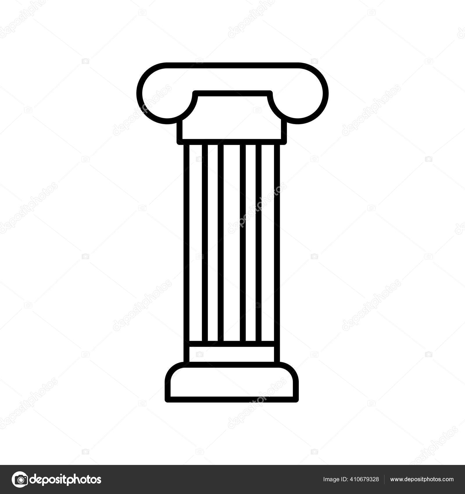 Vector Columna Icono Símbolo Vector de stock por ©Vectorvalley 410679328