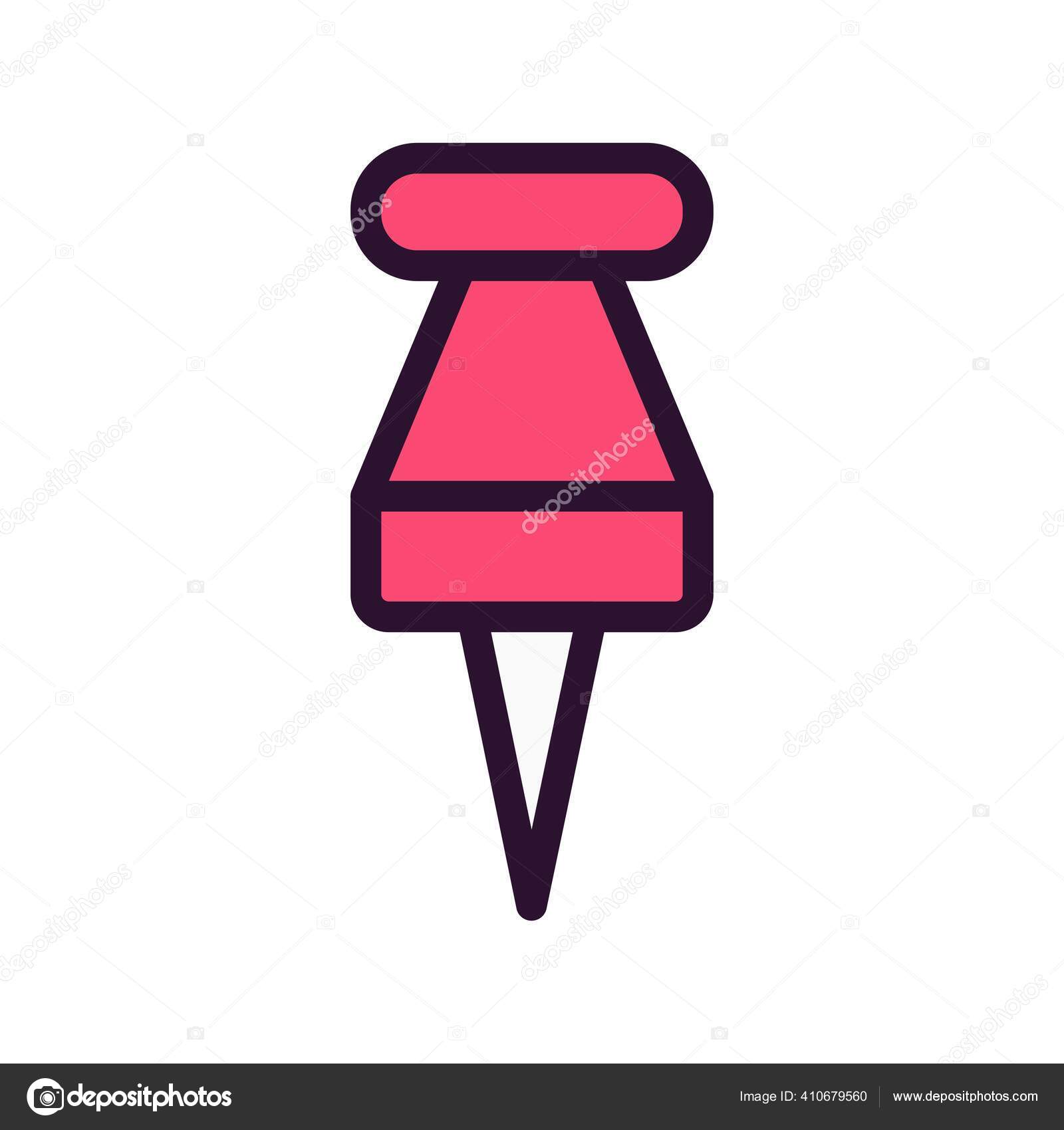 Vector Mapa Pin Icono Símbolo Vector de stock por ©Vectorvalley 410679560