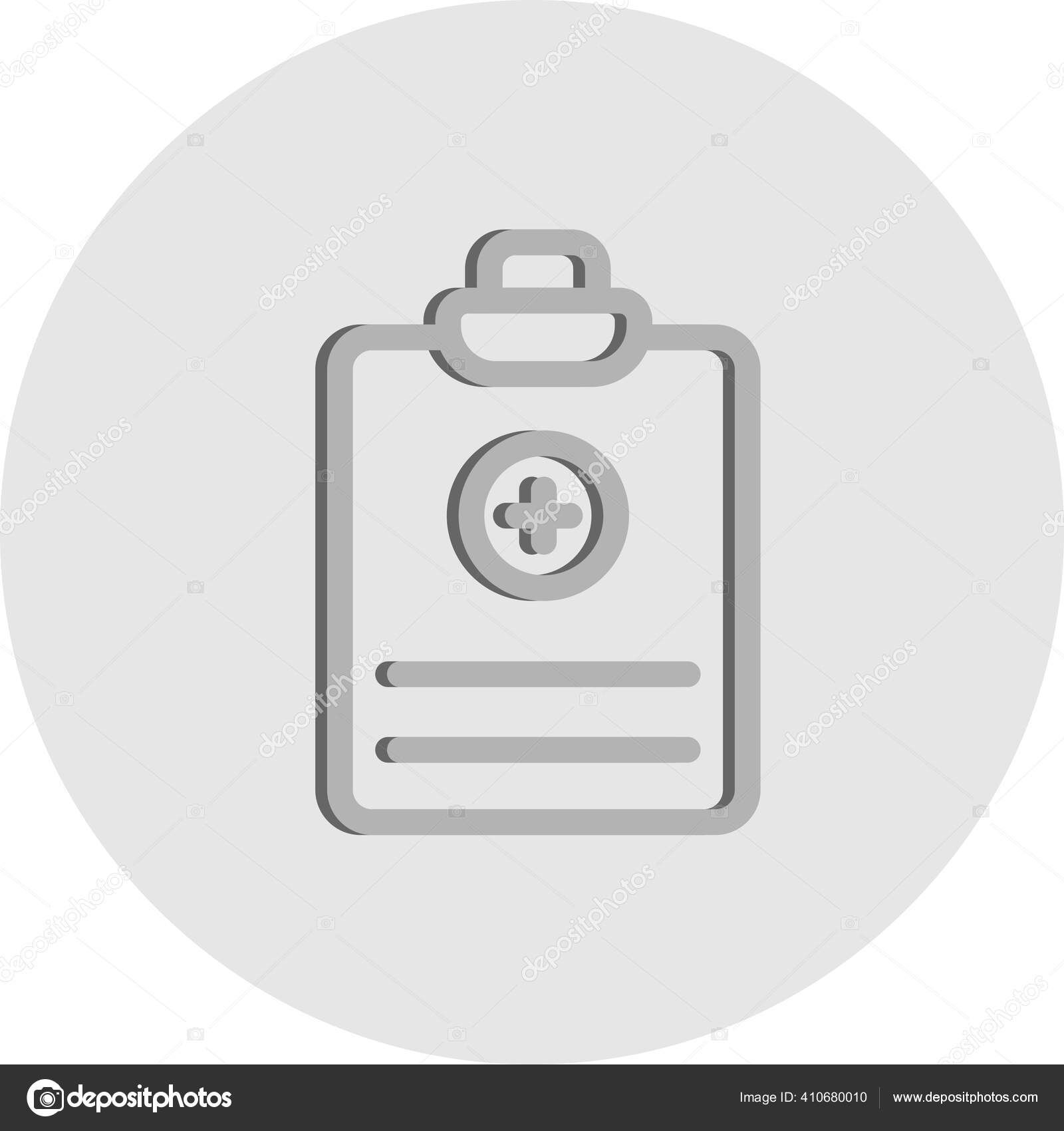 Vector Medical Report Icon Symbol Stock Vector by ©Vectorvalley 410680010