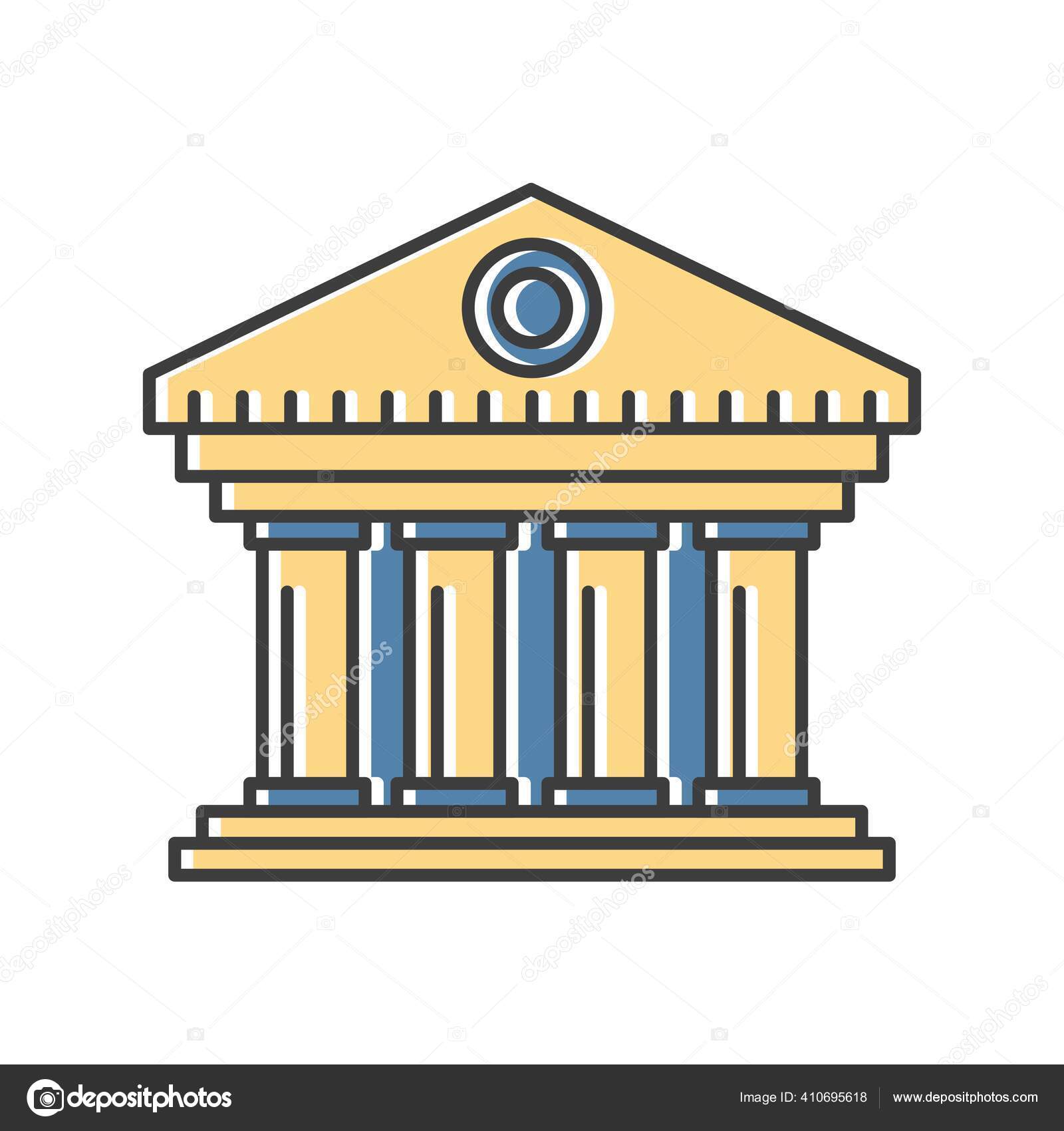 Vector Templo Icono Símbolo Vector de stock por ©Vectorvalley 410695618