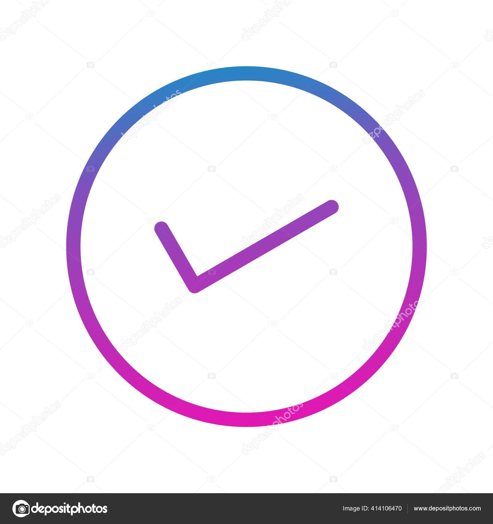 Vector Check Mark Icon Valid Symbol Stock Vector by ©Vectorvalley 414106470