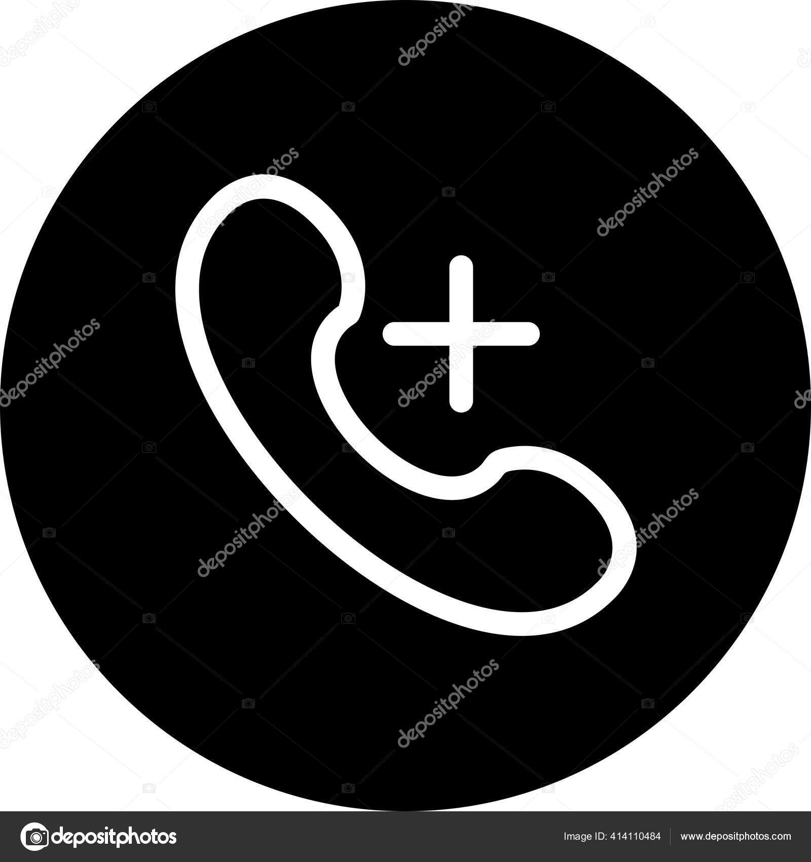 Vector Add Call Icon Stock Vector by ©Vectorvalley 414110484