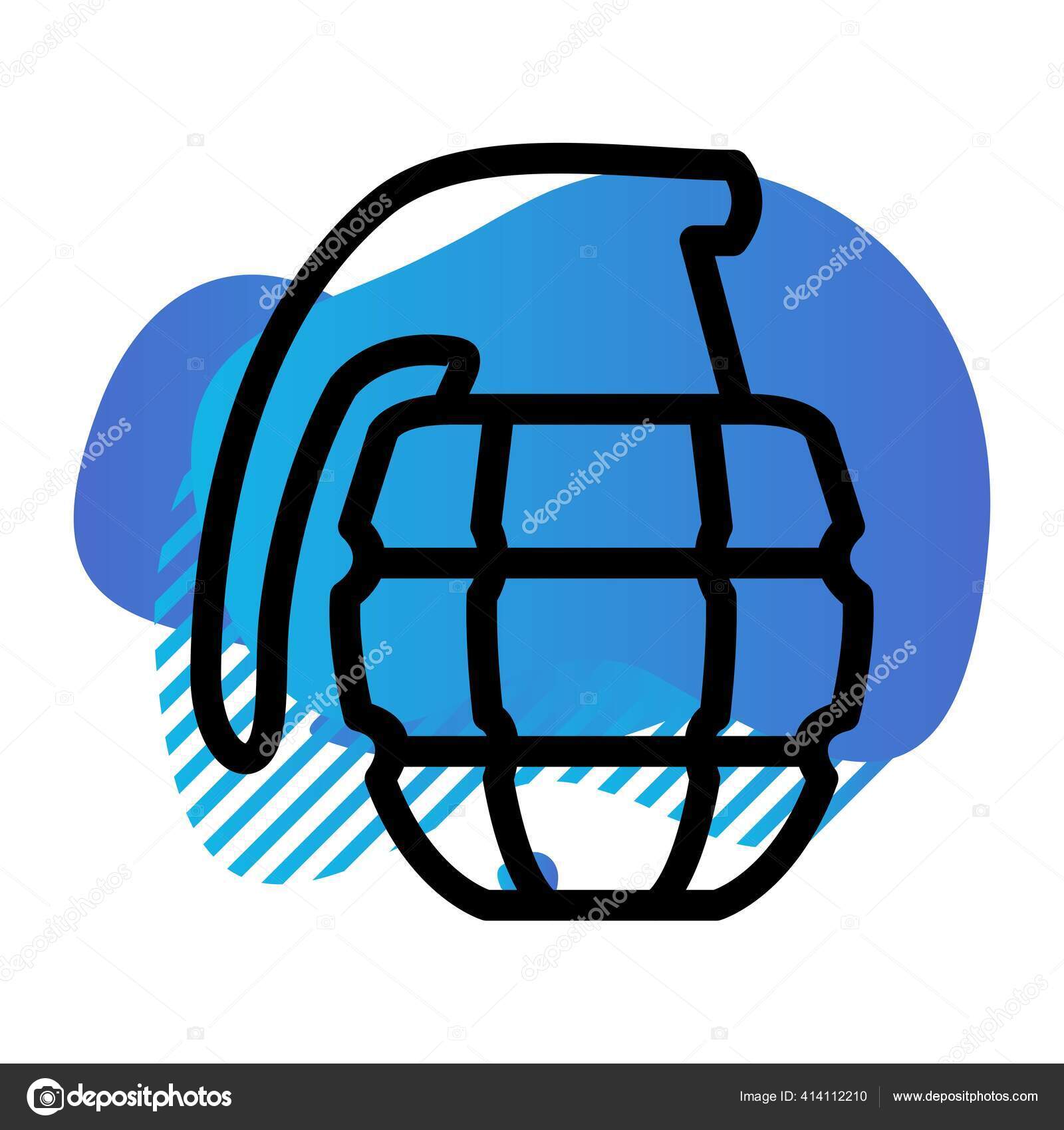 Vector Illustration Blue White Icon Stock Vector Image by ©Vectorvalley ...