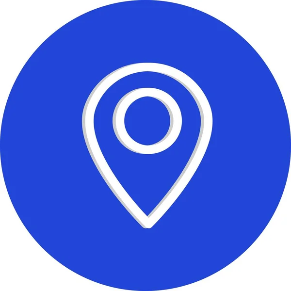 Vector Loaction Flat Icon White Background Stock Vector by ...