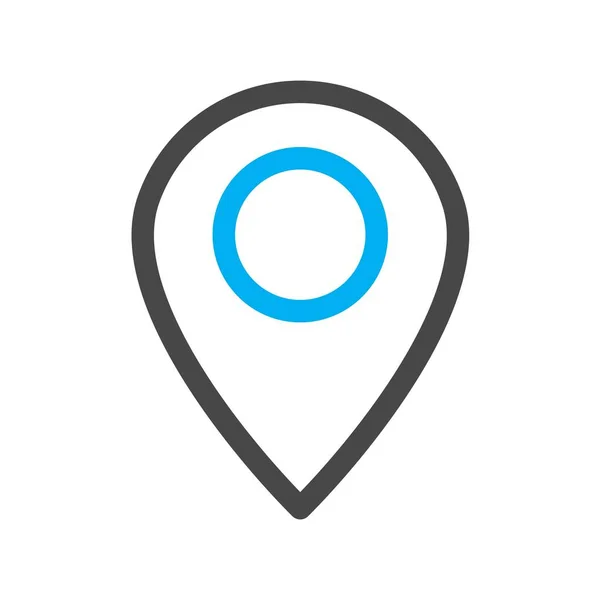 Vector Loaction Flat Icon White Background Stock Vector by ...